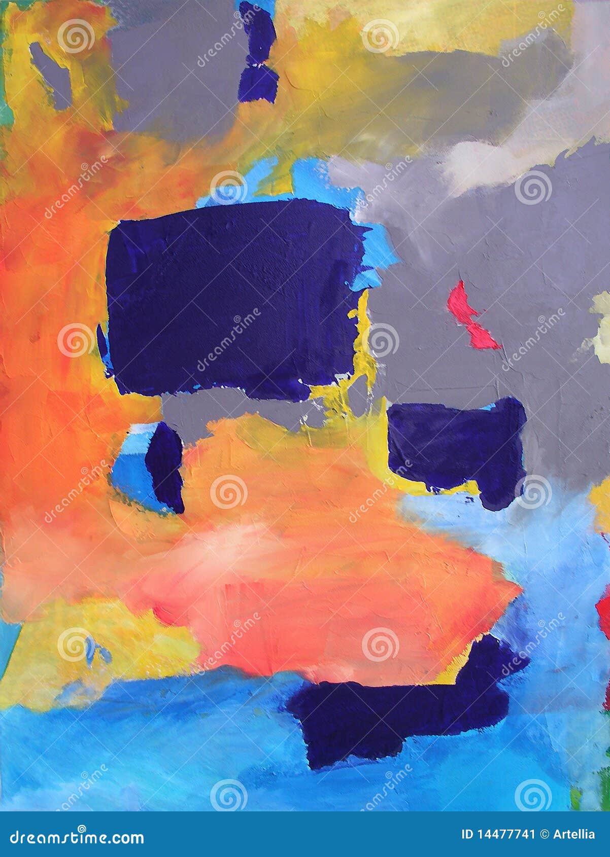 Modern Abstract Art - Painting - Background Stock Image - Image: 14477741