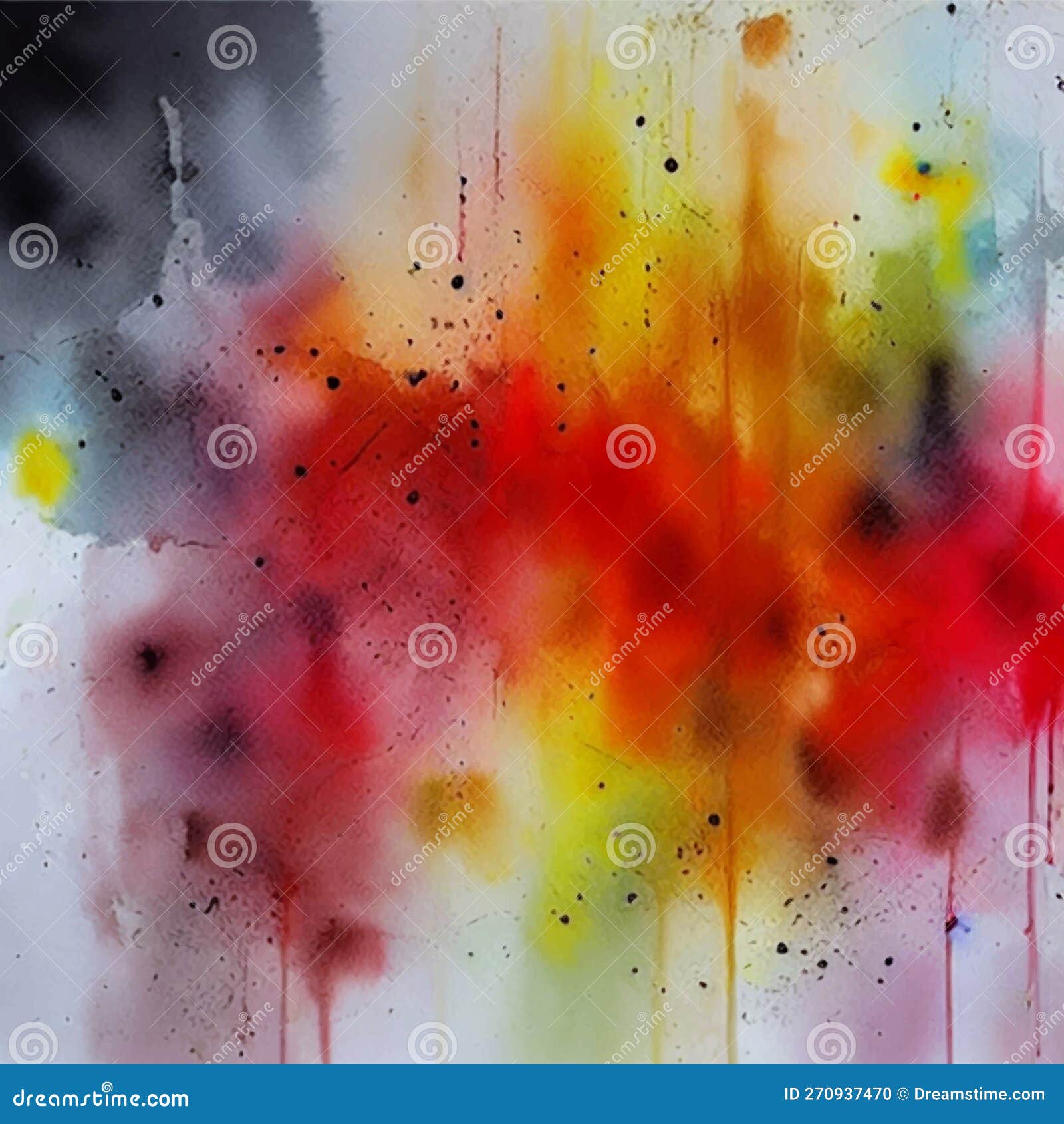 Modern Abstract Art Painting. Vector Color Illustration. Stock Vector ...