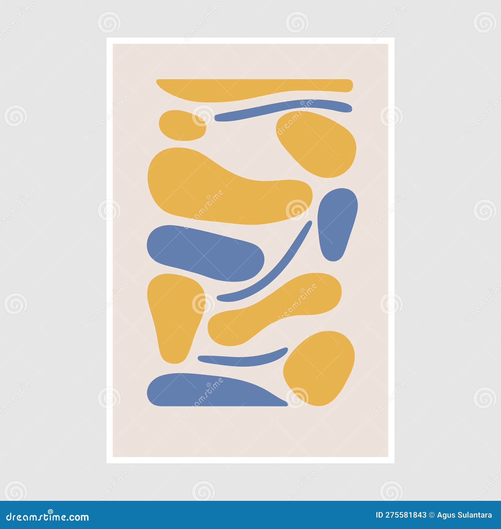 Modern Abstract Art Poster. Minimalist Design, Vector Illustration ...