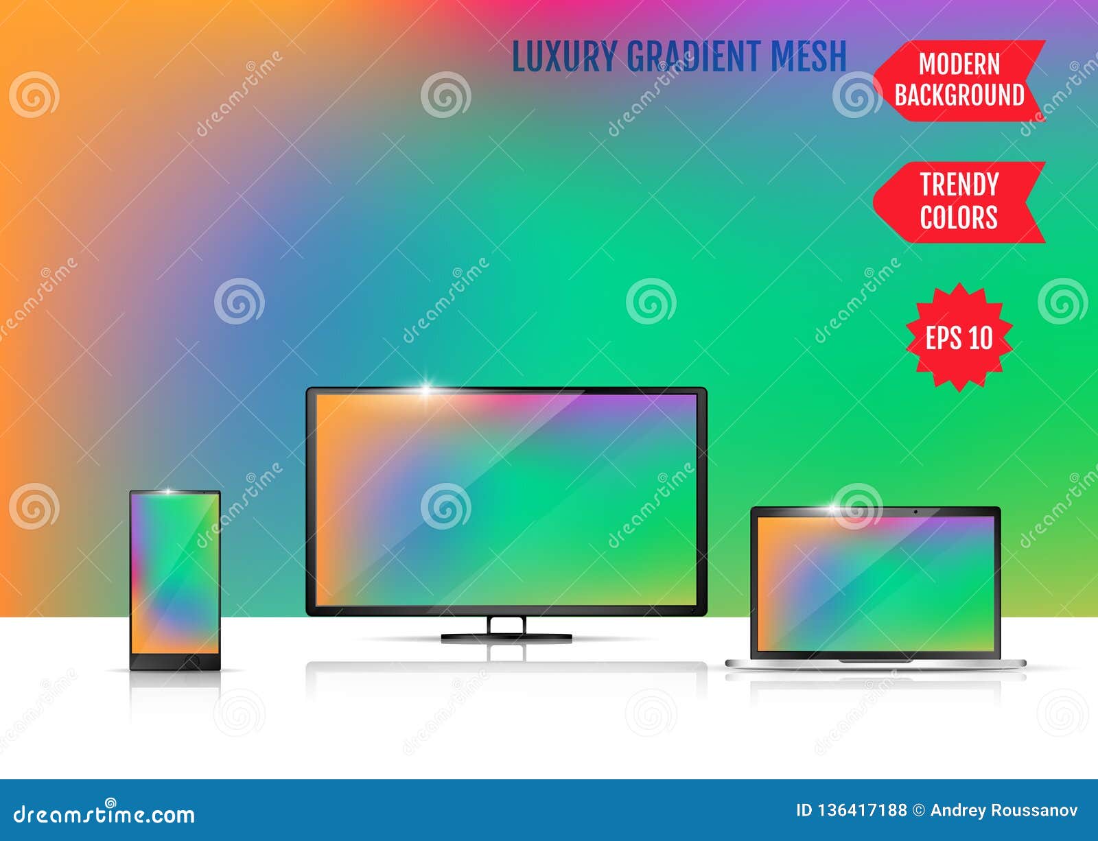 Modern Abstract Background. Colors Transition Concept. Gradient Mesh ...