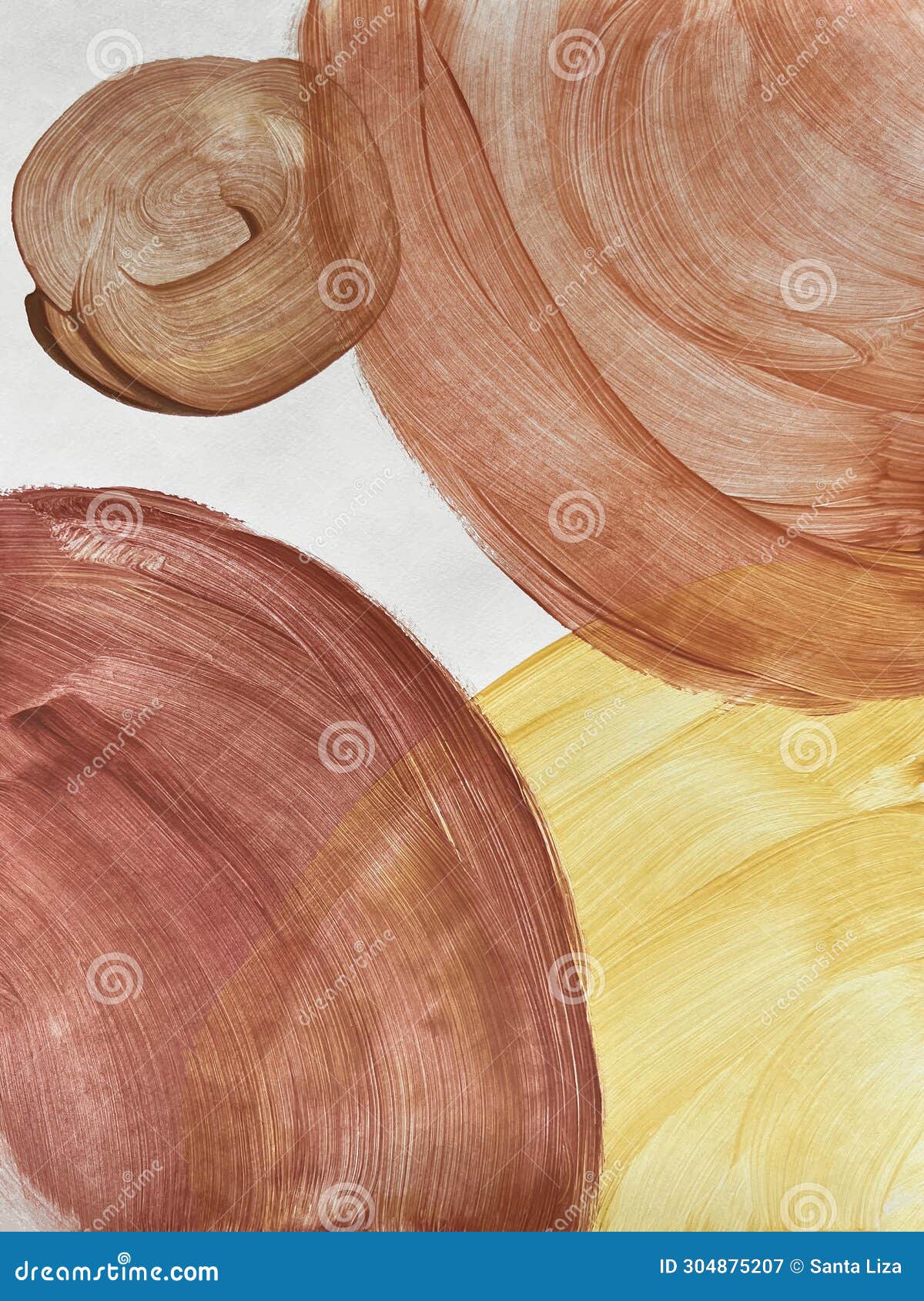 Modern Spring Landscape. Abstract Art Stock Illustration - Illustration ...