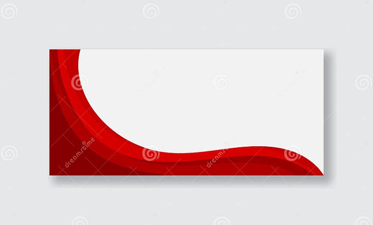 Modern Abstract Background Curved Pattern Red Color Stock Vector ...