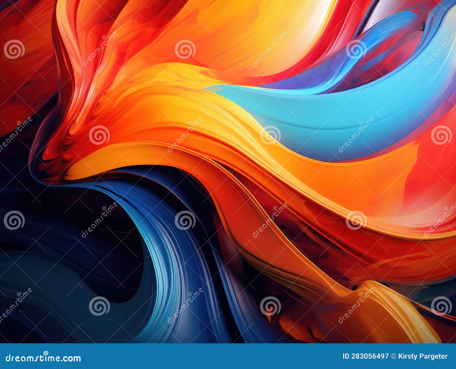 Modern Abstract Background Design in Rainbow Colours Stock Illustration ...