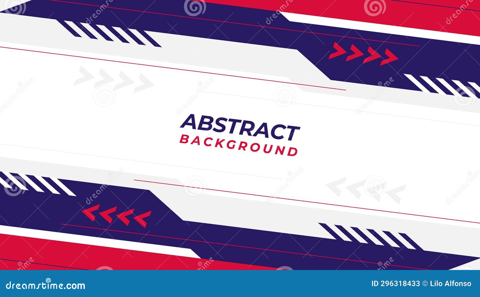Modern Abstract Background Design with Red and Blue Shape on White ...