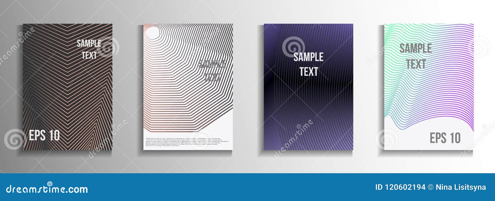 A Set of Rectangular Patterns from Lines. Stock Vector - Illustration ...