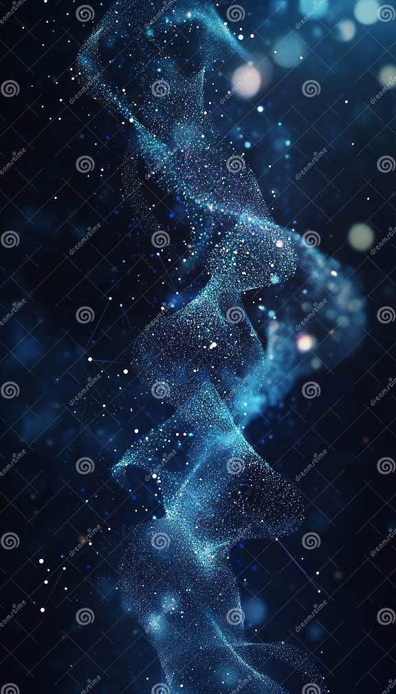 Modern Abstract Background with Dynamic Data Connection Elements for ...