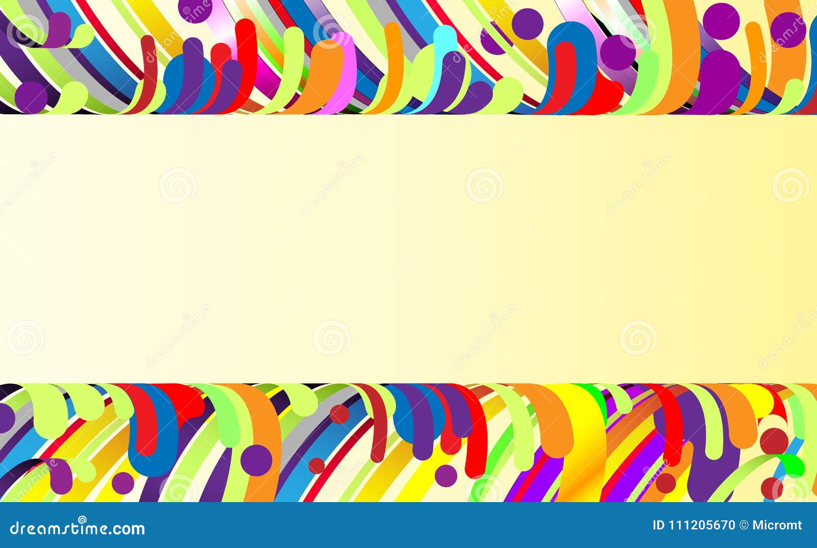 Modern Abstract Background Frame, Composition Made of Various Rounded ...