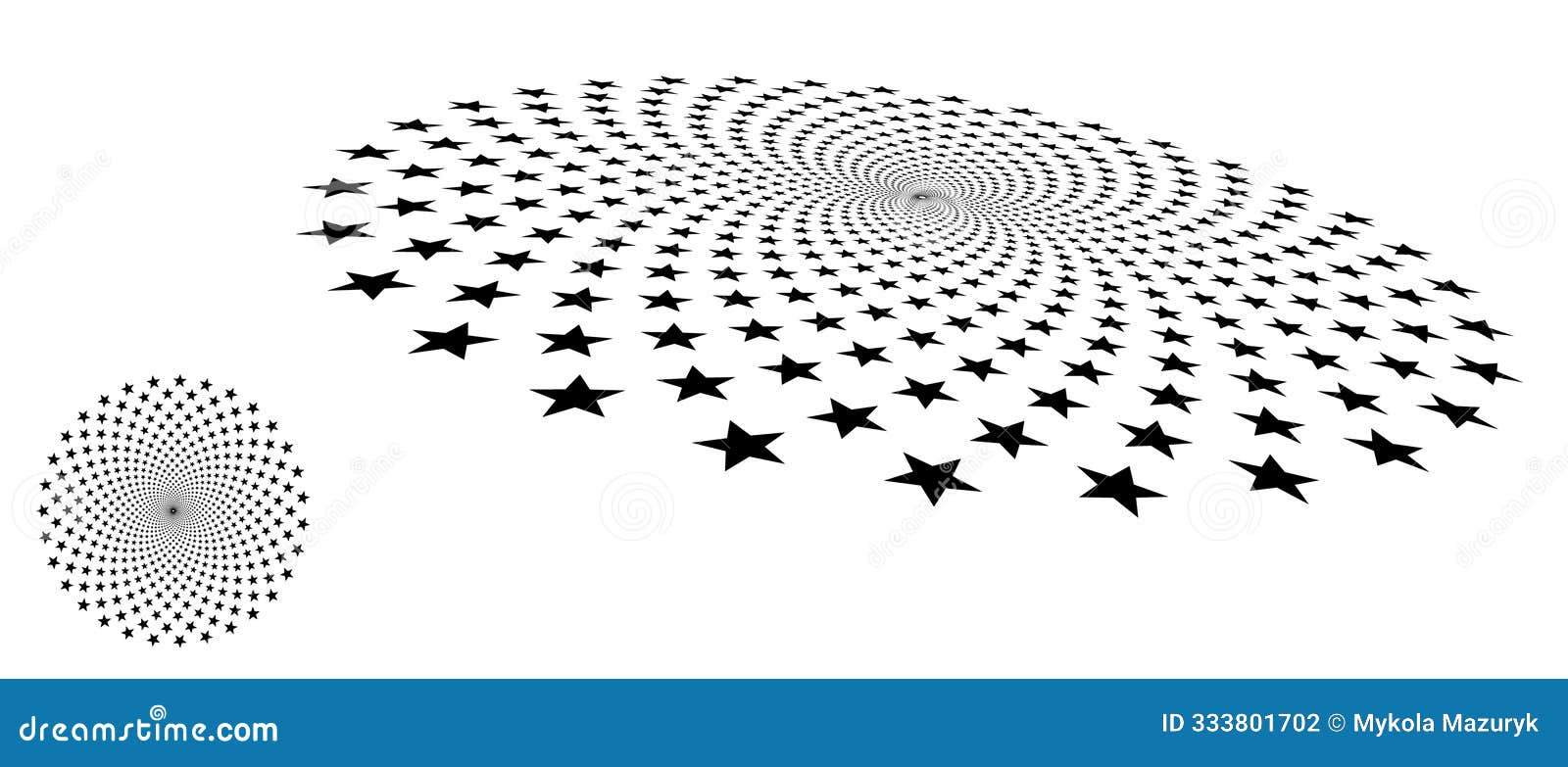Modern Abstract Background. Halftone Stars in Circle Form. Vector ...