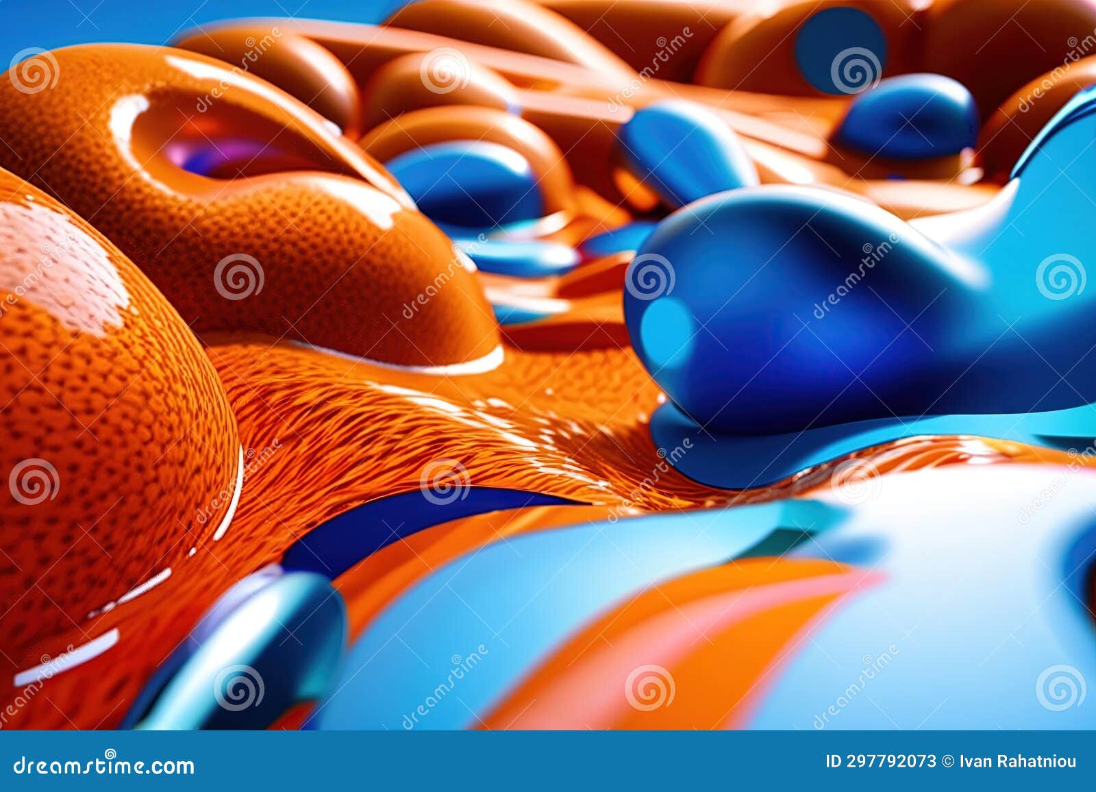 Modern Abstract Background, Liquid Glass, Metal Wavy Figures Stock ...