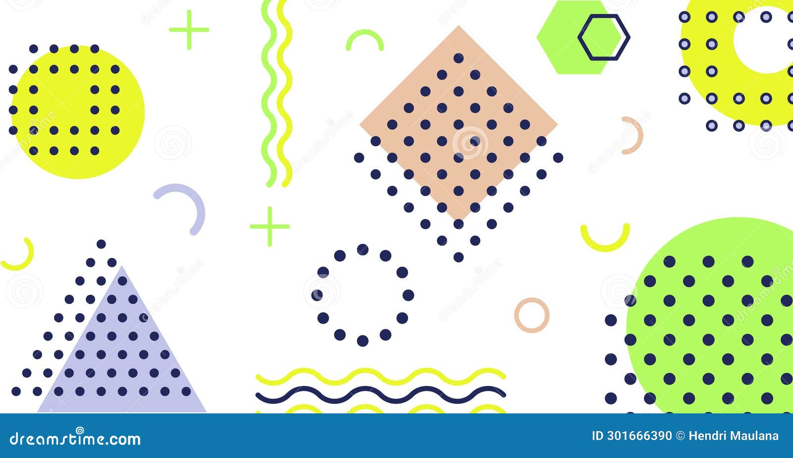 Modern Abstract Background with Memphis Elements Stock Vector - Illustration of graphic ...