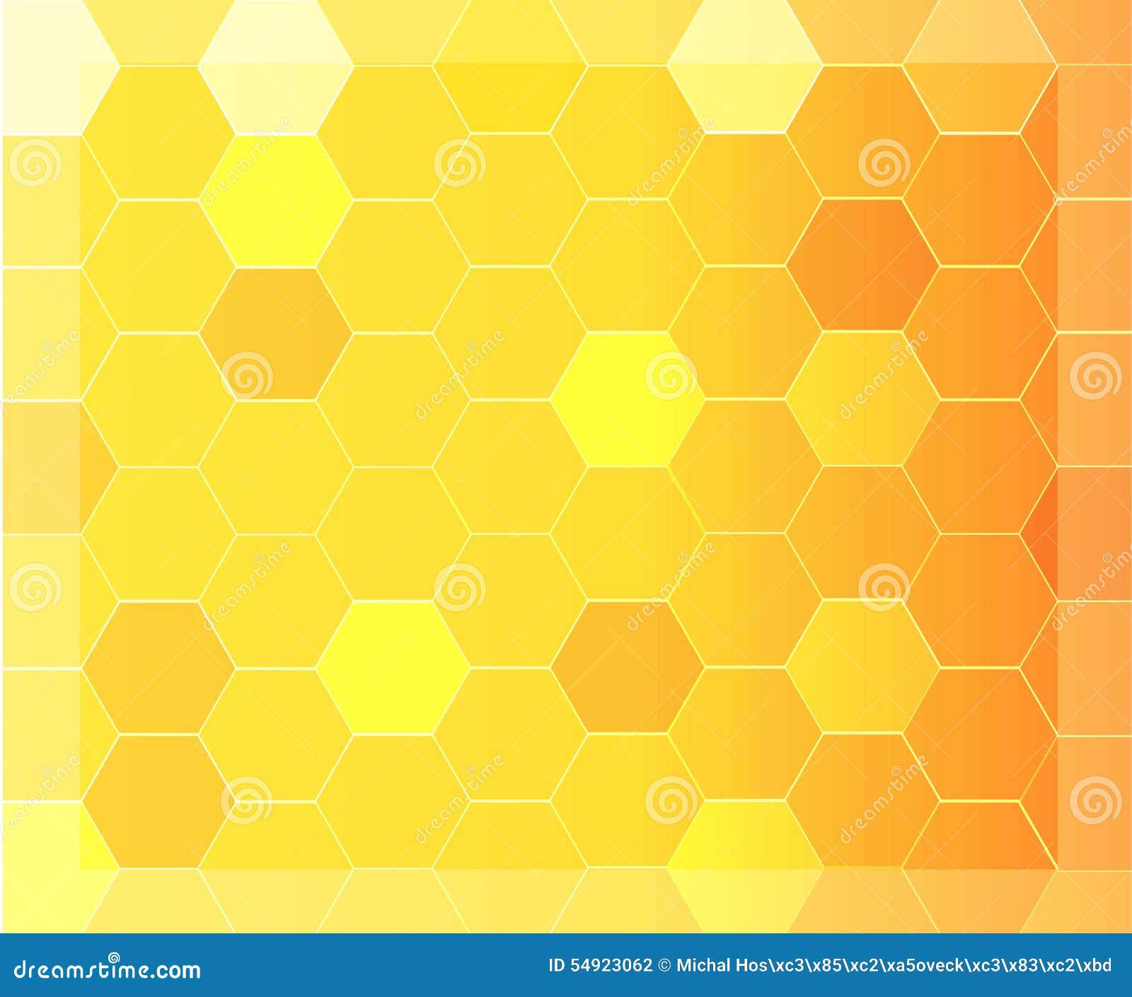 Hexagon Pattern Wallpaper Yellow