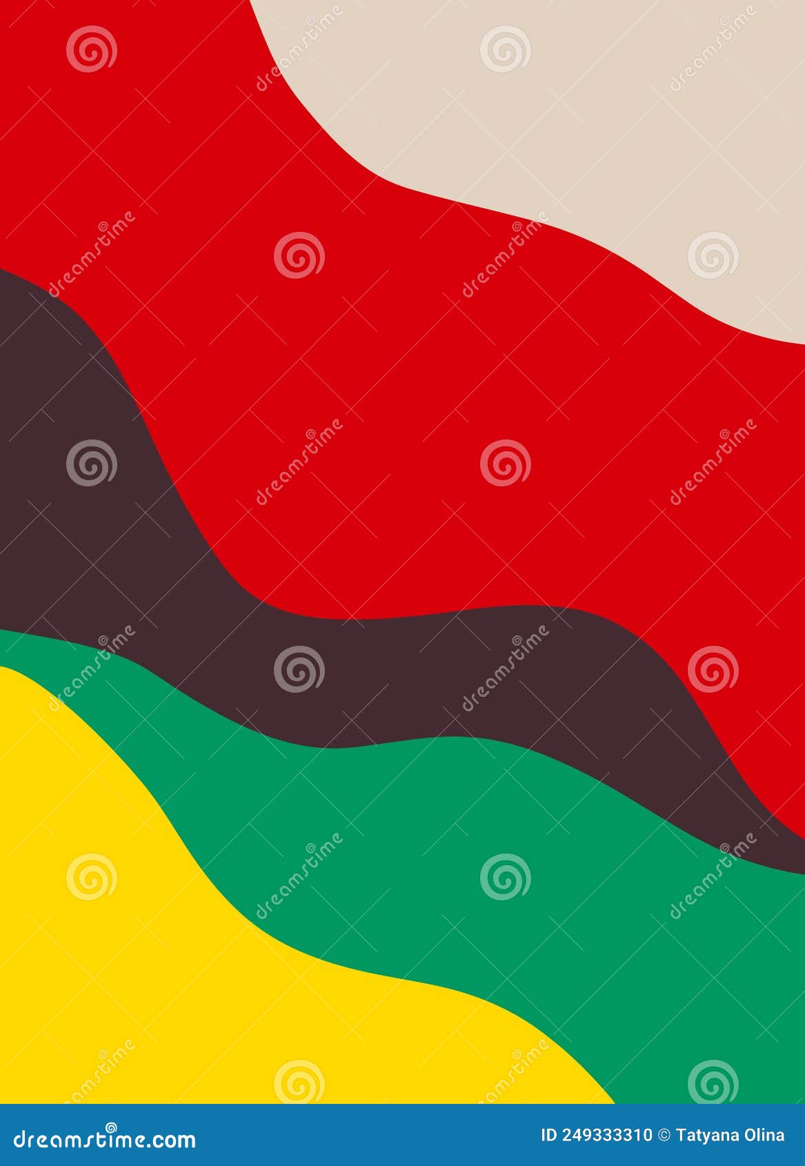 Modern Abstract Background in Rasta Style Stock Vector - Illustration ...