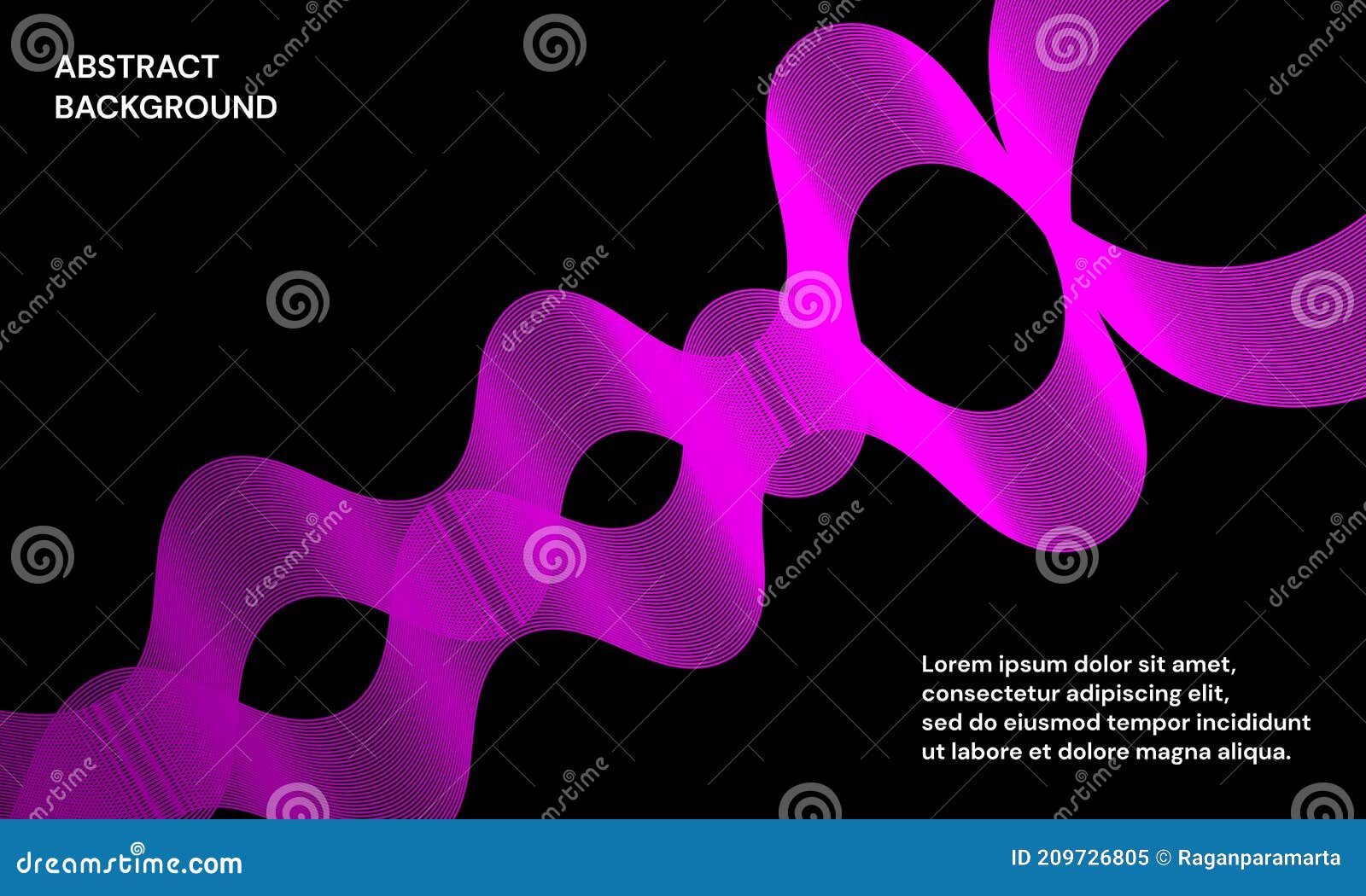 Modern Abstract Background with Wavy Lines in Purple Gradient Stock ...