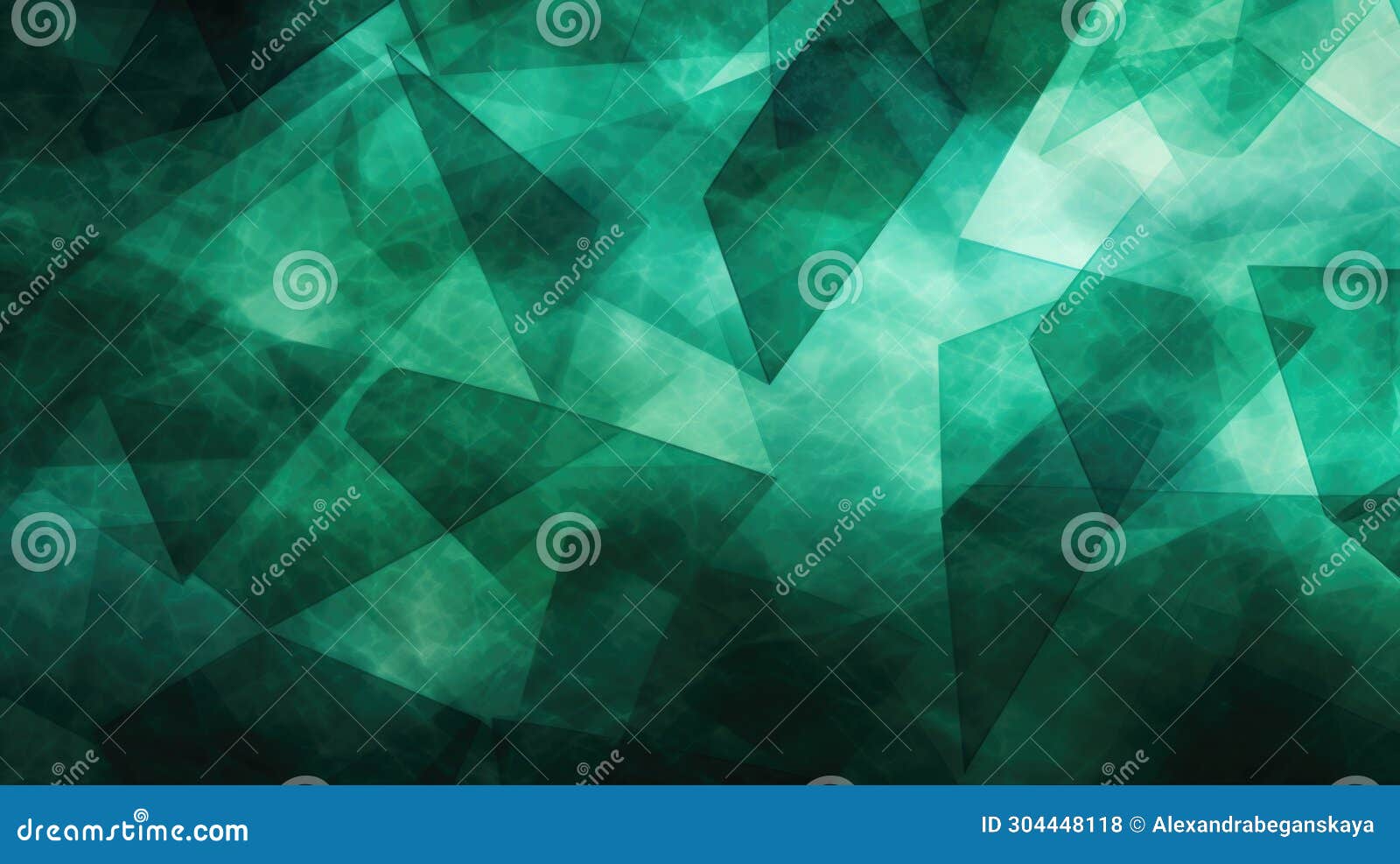 Modern Abstract Banner with Emerald and White Background Design with ...