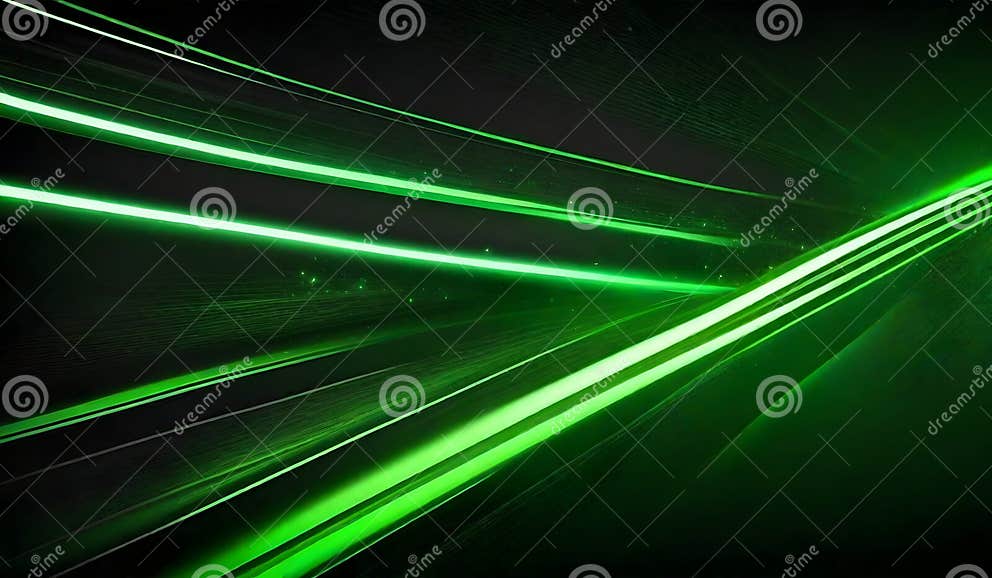 Modern Abstract Black Green Background For Design Stock Illustration