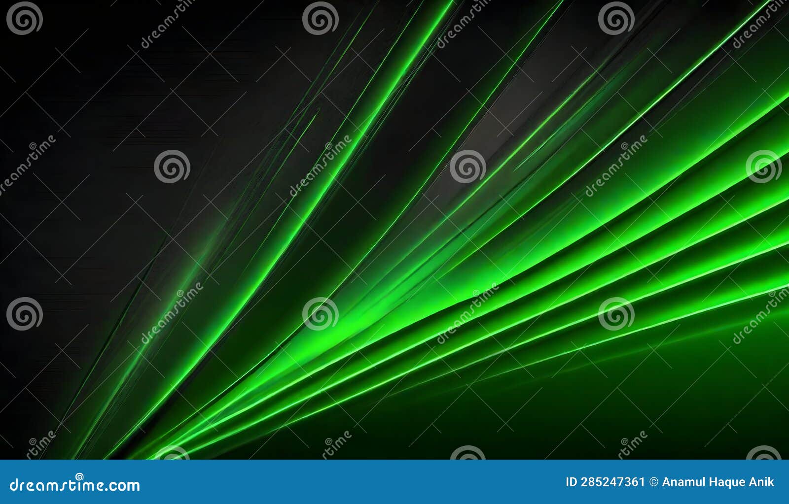 Modern Abstract Black Green Background For Design Stock Illustration