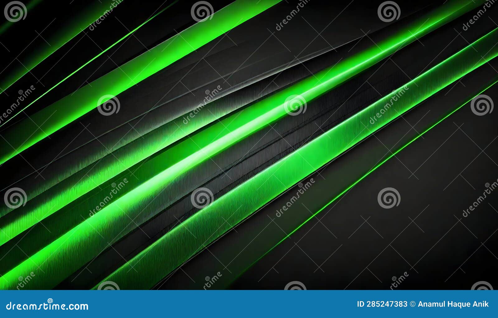 Modern Abstract Black Green Background For Design Stock Illustration