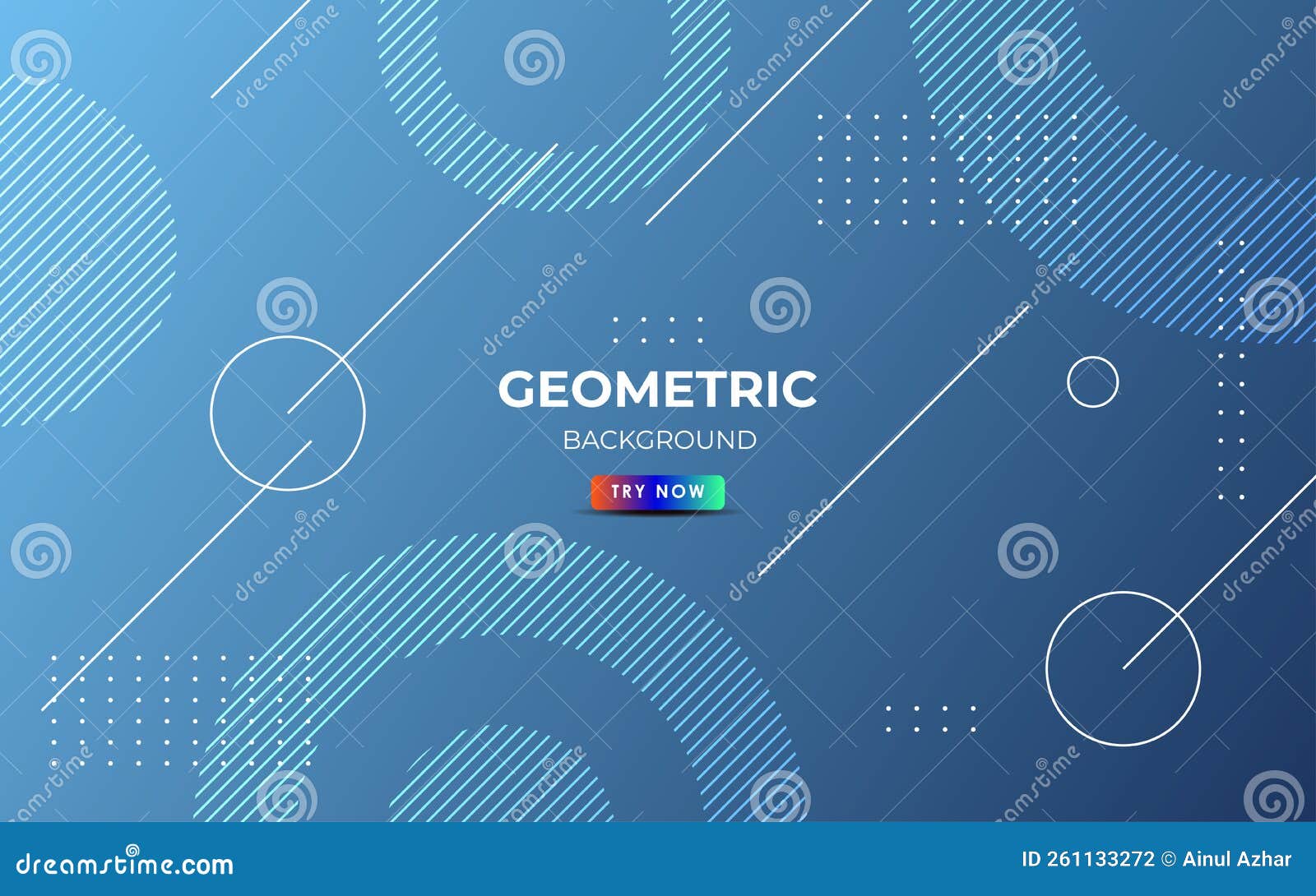 Modern Abstract Blue Dynamic Geometric Shape Composition Background ...