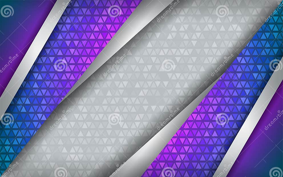 Modern Abstract Blue Purple Tech White with Overlap Background Stock ...