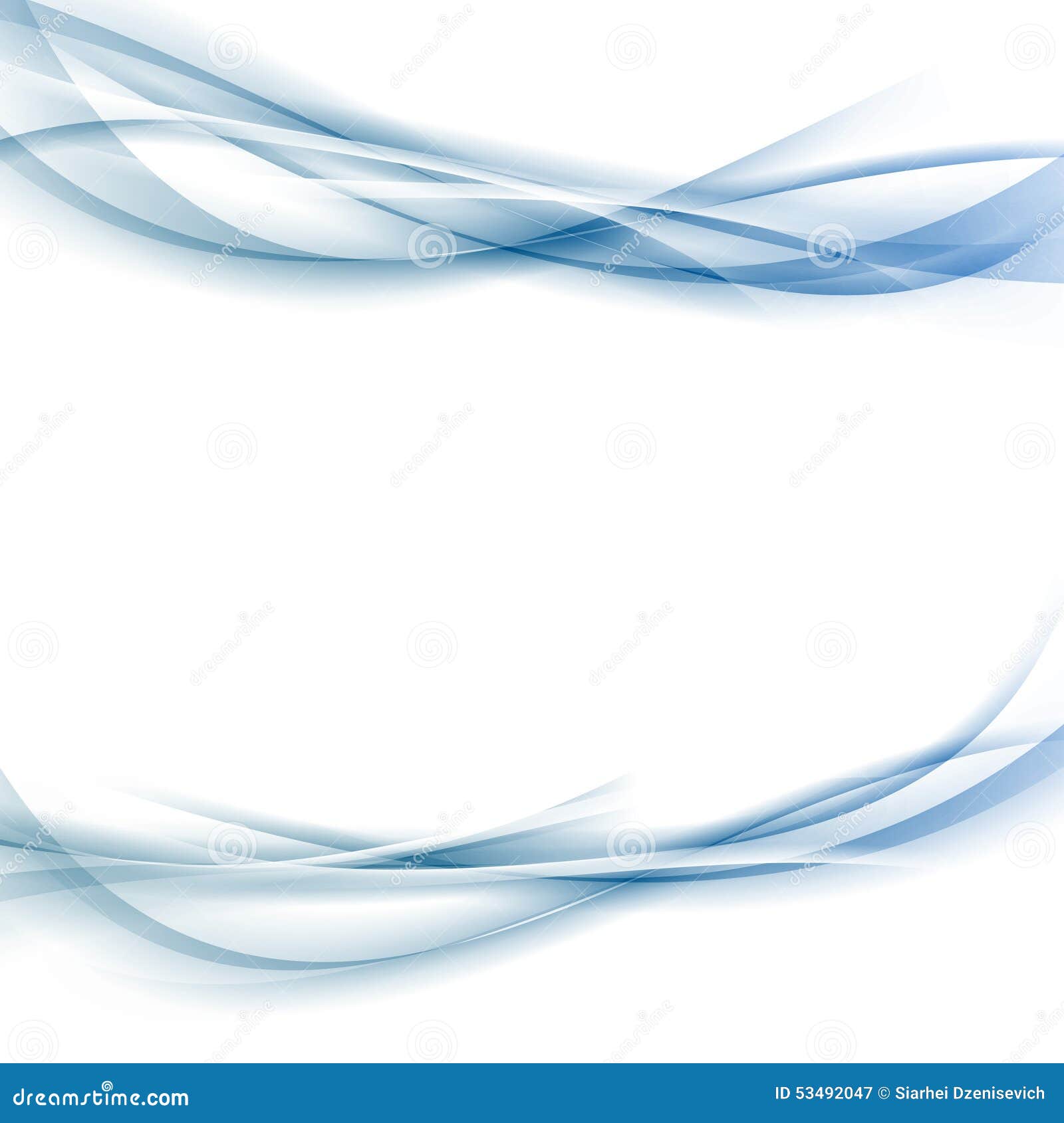 Modern Abstract Blue Smooth Swoosh Wave Background Stock Vector ...