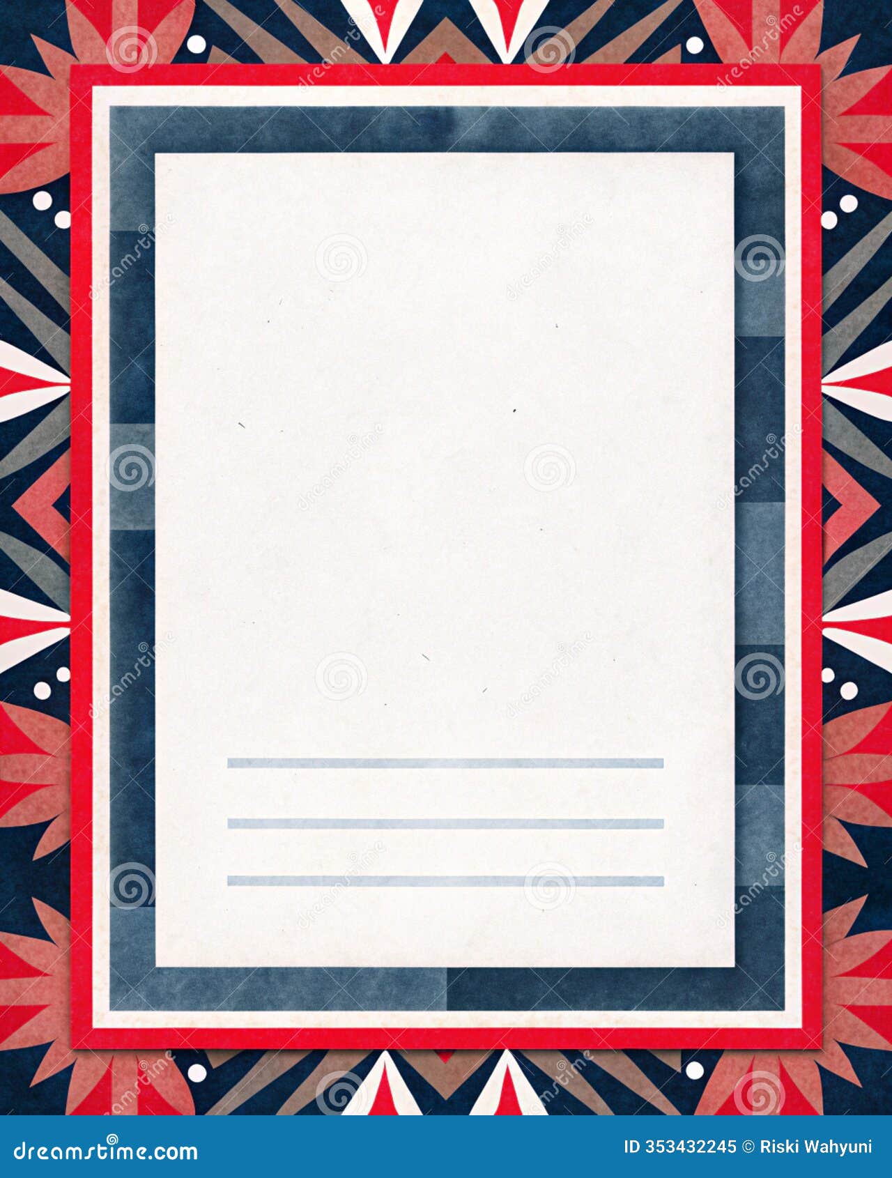 Modern Abstract Border Design with Paper Texture and Bold Contrast ...