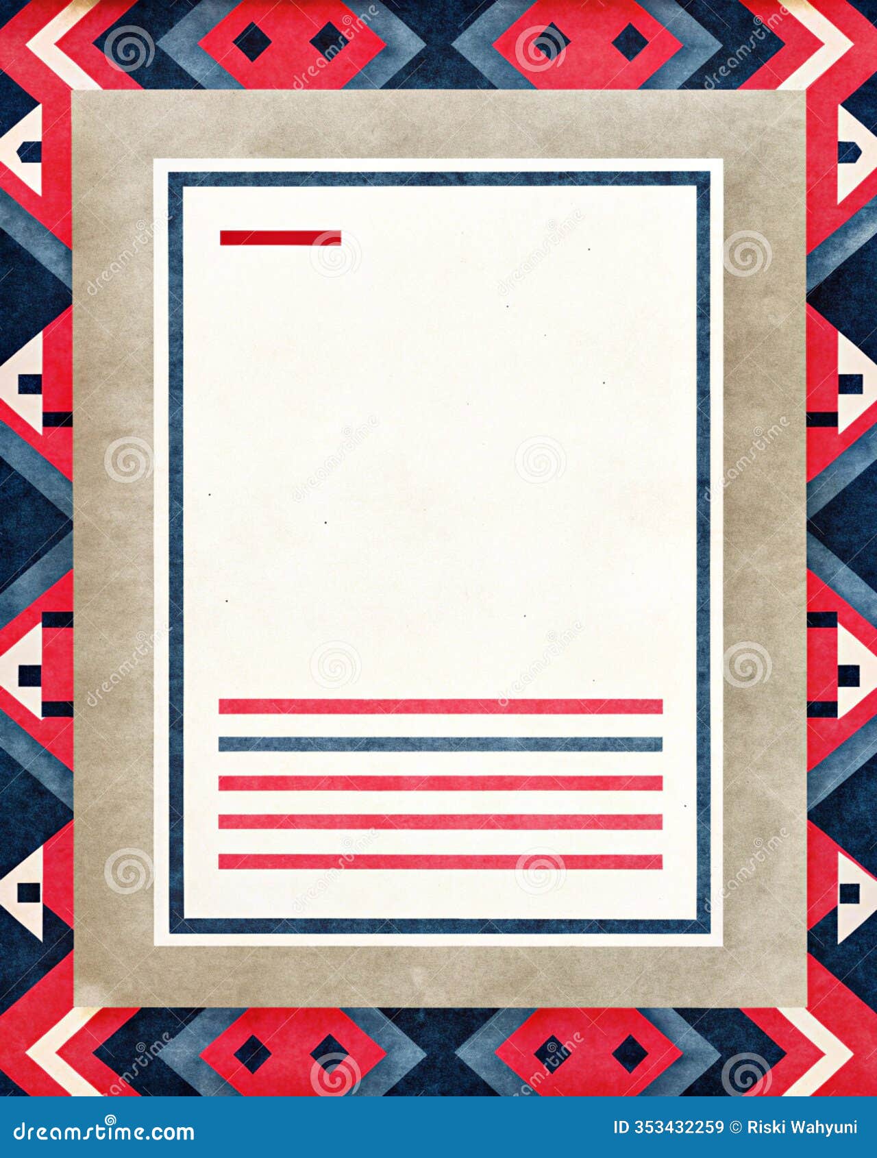 Modern Abstract Border Design with Paper Texture and Bold Contrast ...