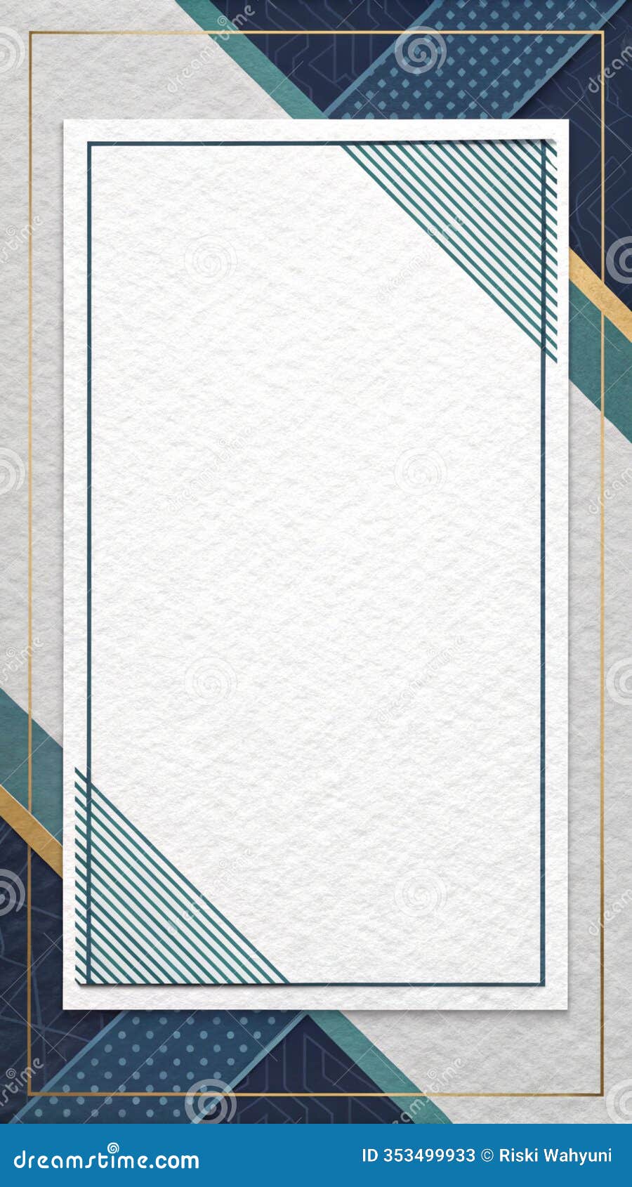 Modern Abstract Border Design with Paper Texture and Cool Contrast ...