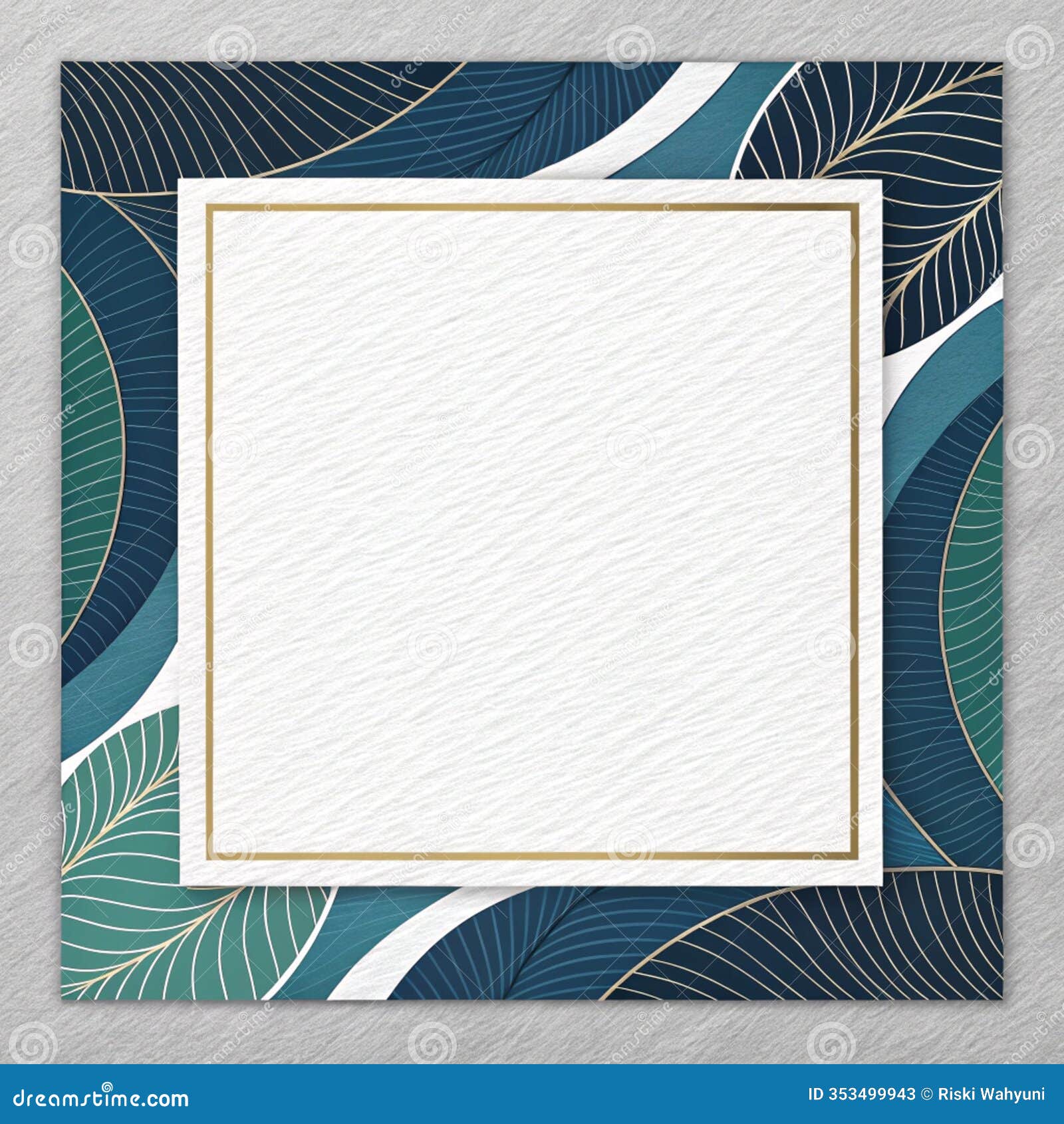Modern Abstract Border Design with Paper Texture and Cool Contrast ...