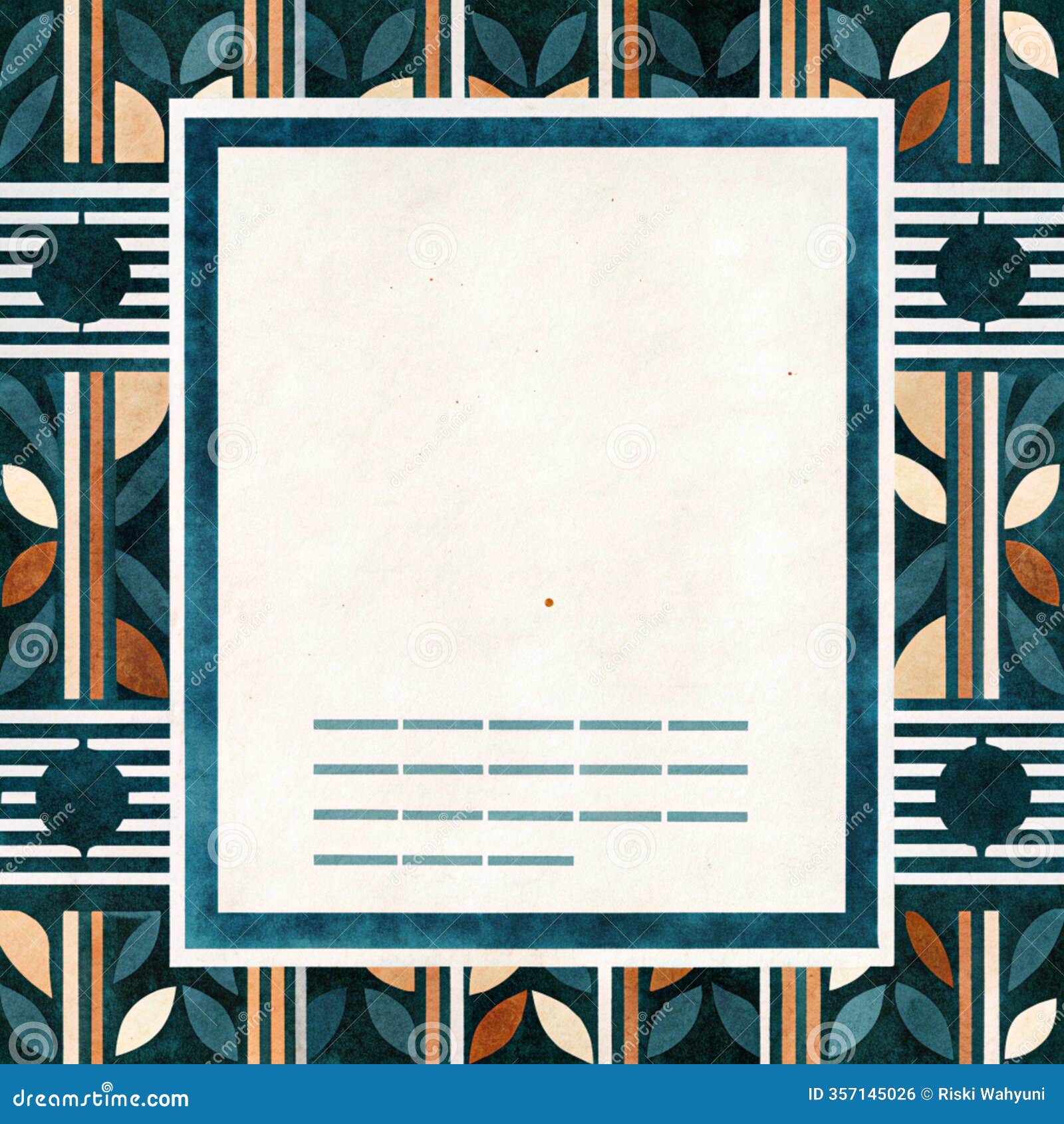 Modern Abstract Border Design with Paper Texture and Cool Contrast ...