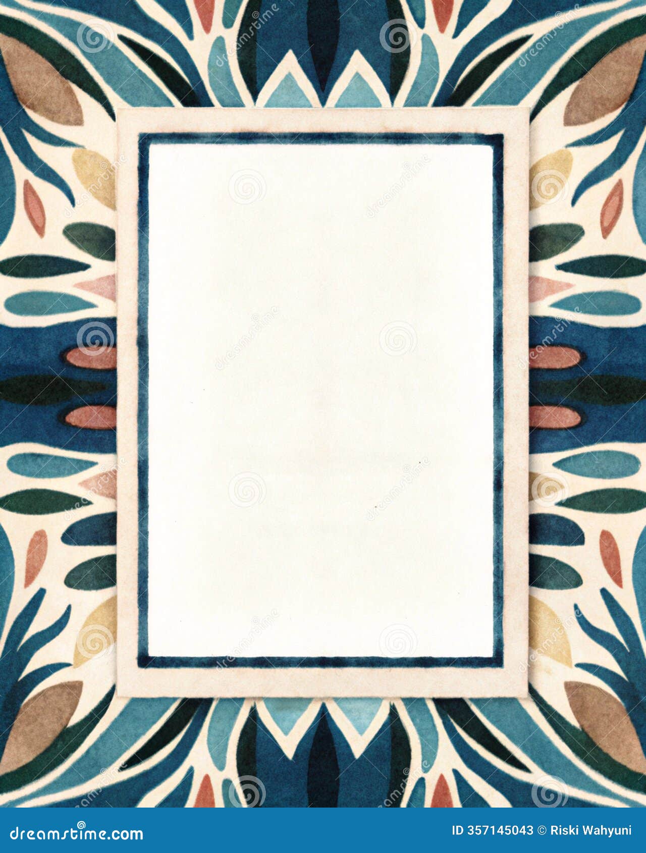 Modern Abstract Border Design with Paper Texture and Cool Contrast ...