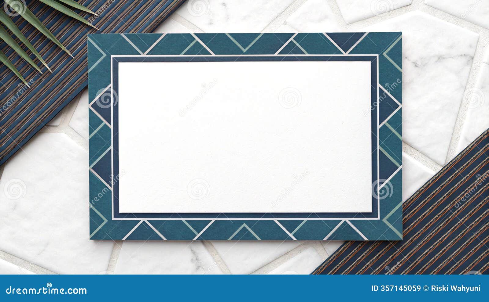 Modern Abstract Border Design with Paper Texture and Cool Contrast ...