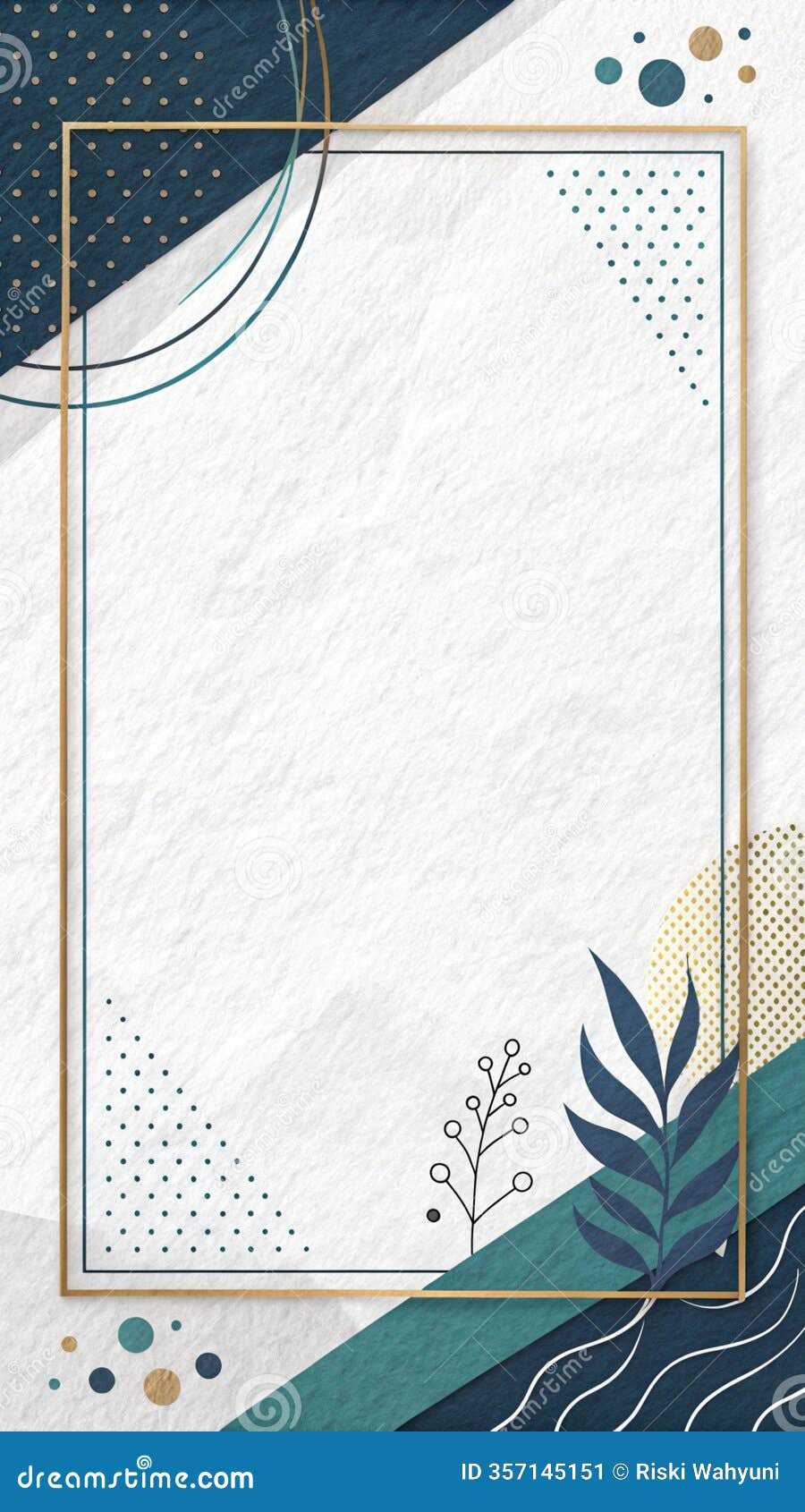 Modern Abstract Border Design with Paper Texture and Cool Contrast ...