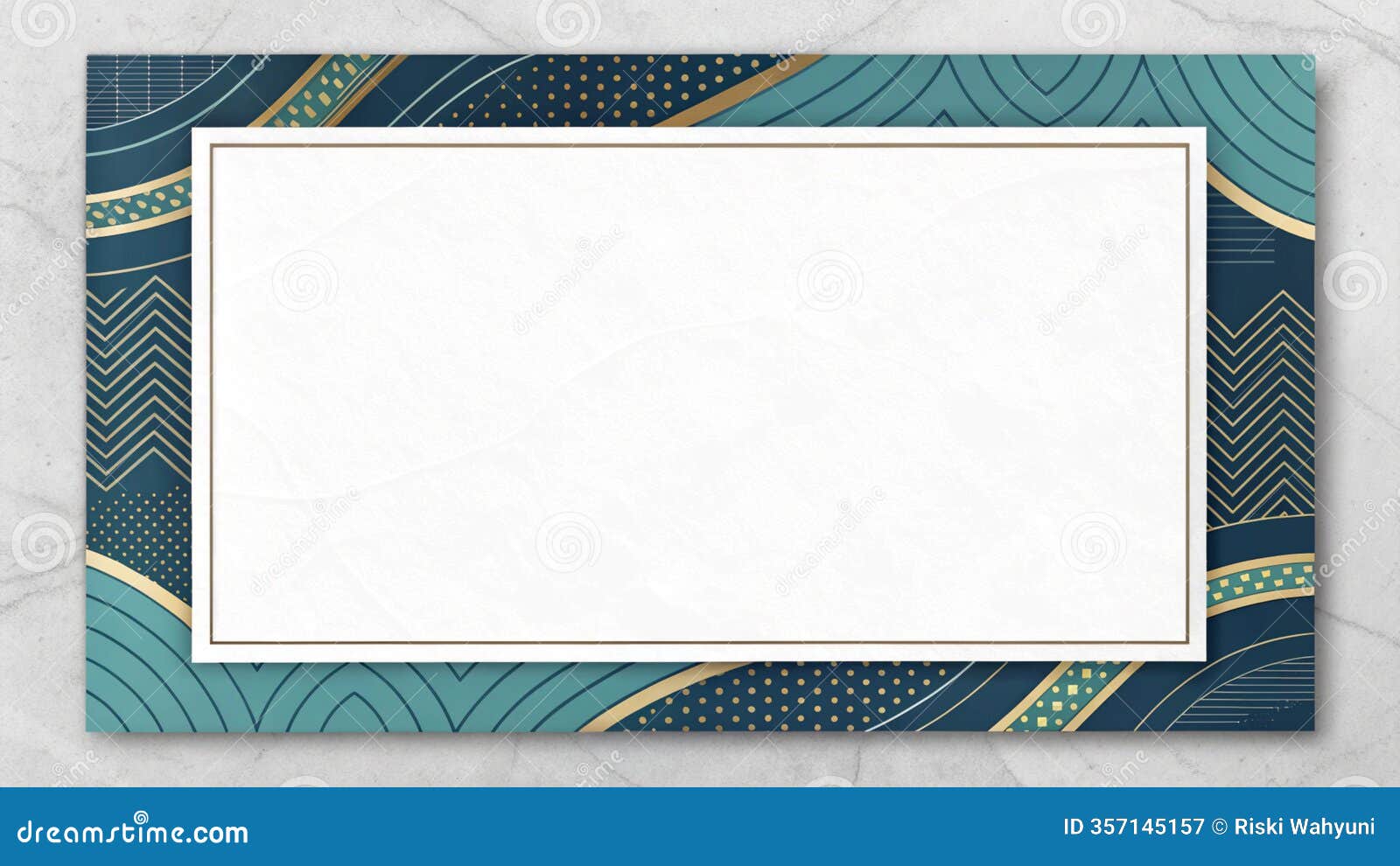 Modern Abstract Border Design with Paper Texture and Cool Contrast ...