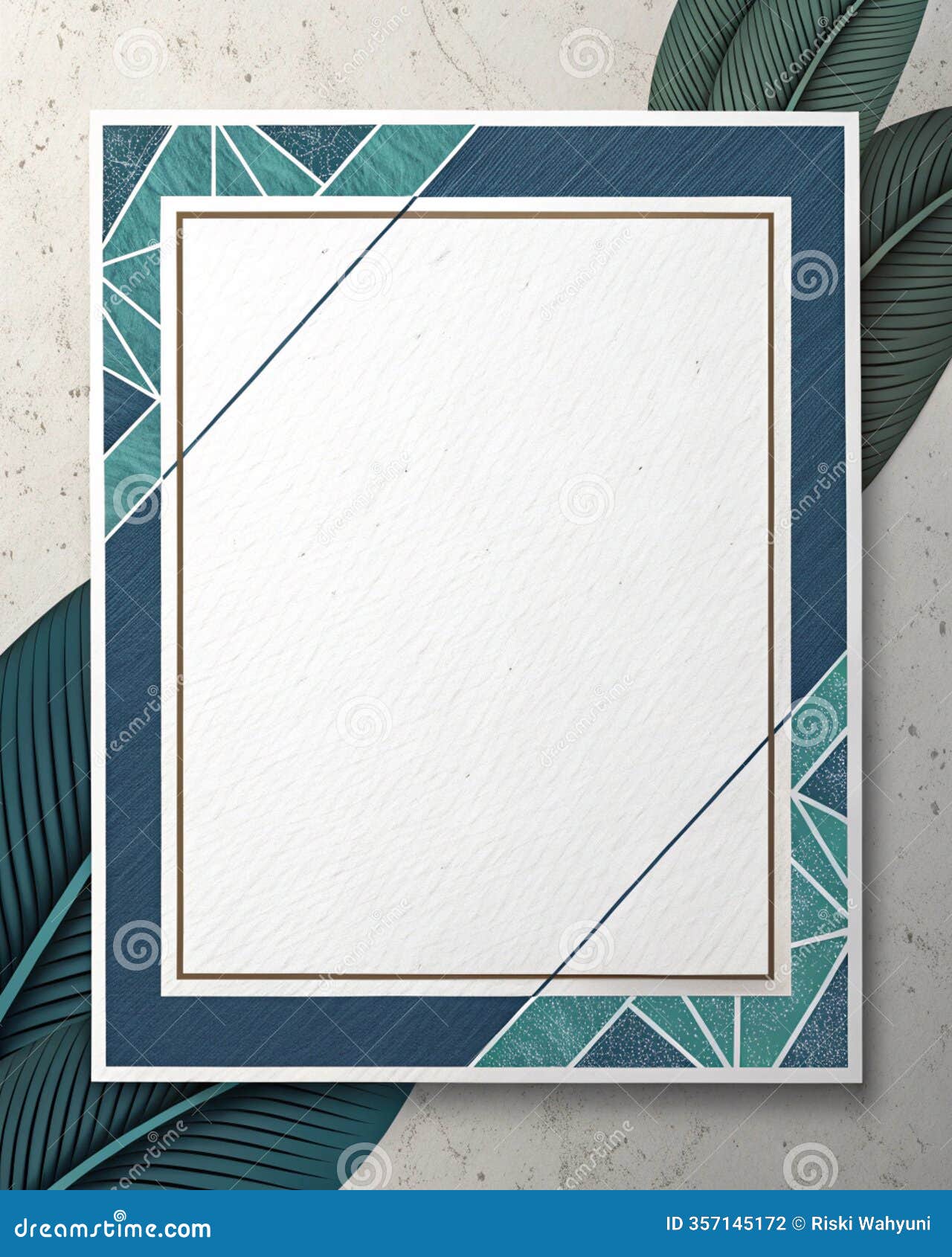 Modern Abstract Border Design with Paper Texture and Cool Contrast ...