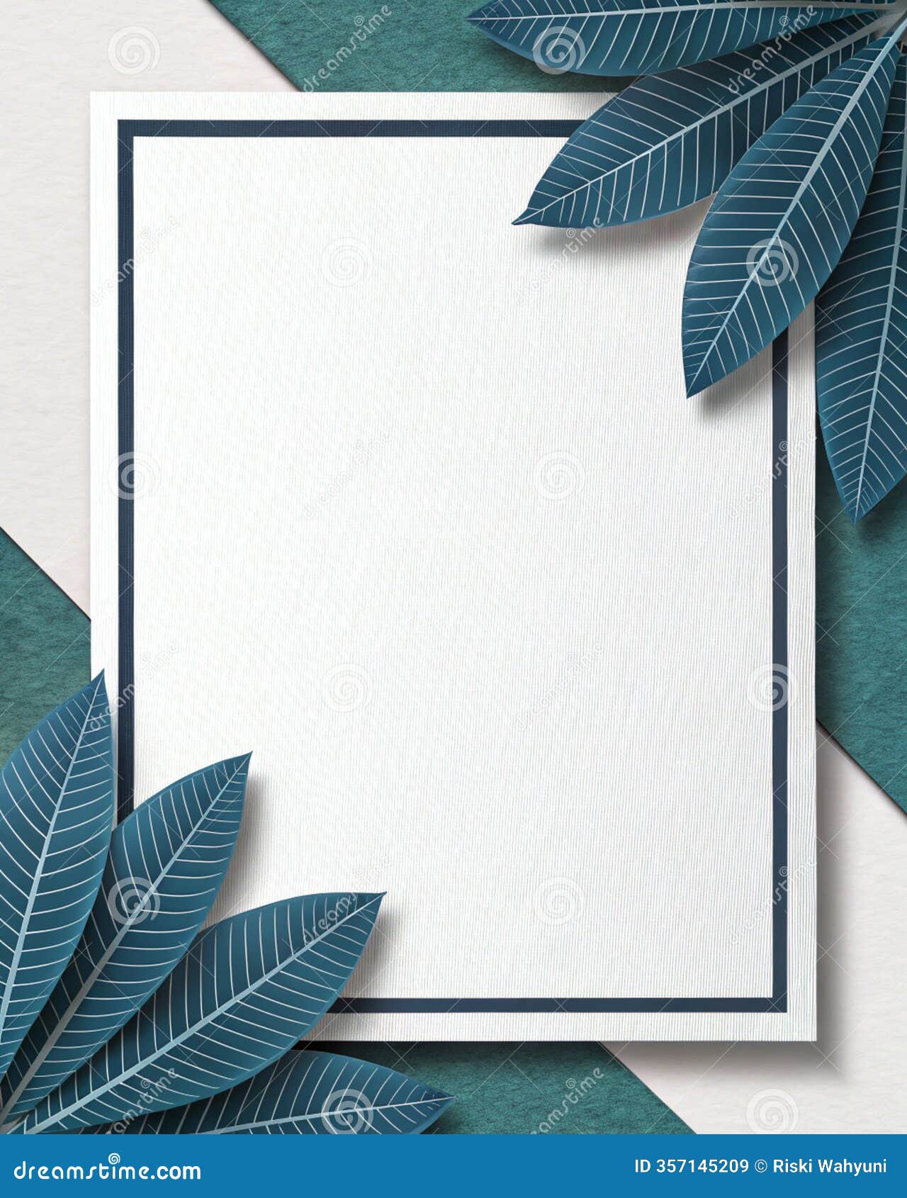 Modern Abstract Border Design with Paper Texture and Cool Contrast ...