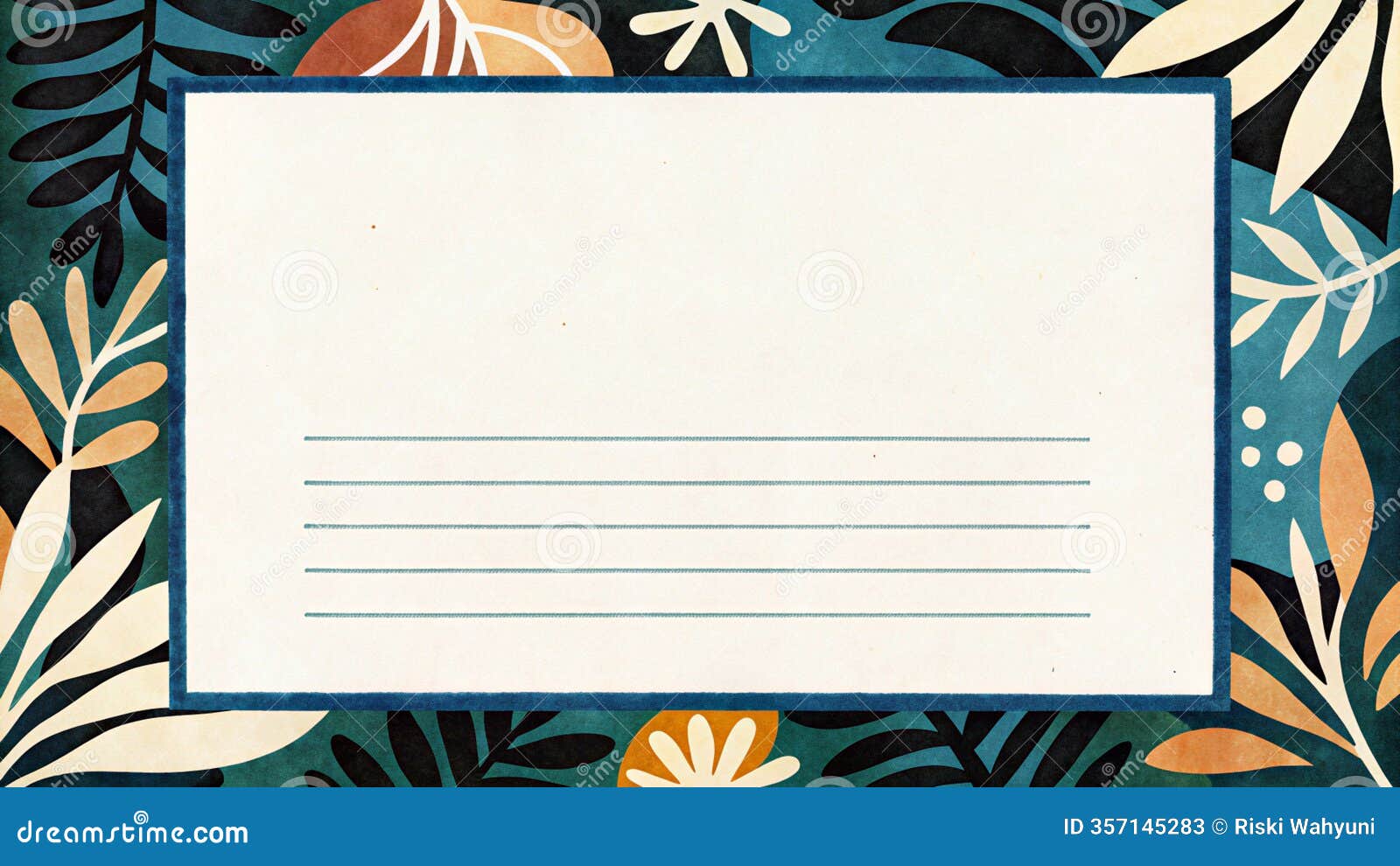 Modern Abstract Border Design with Paper Texture and Cool Contrast ...