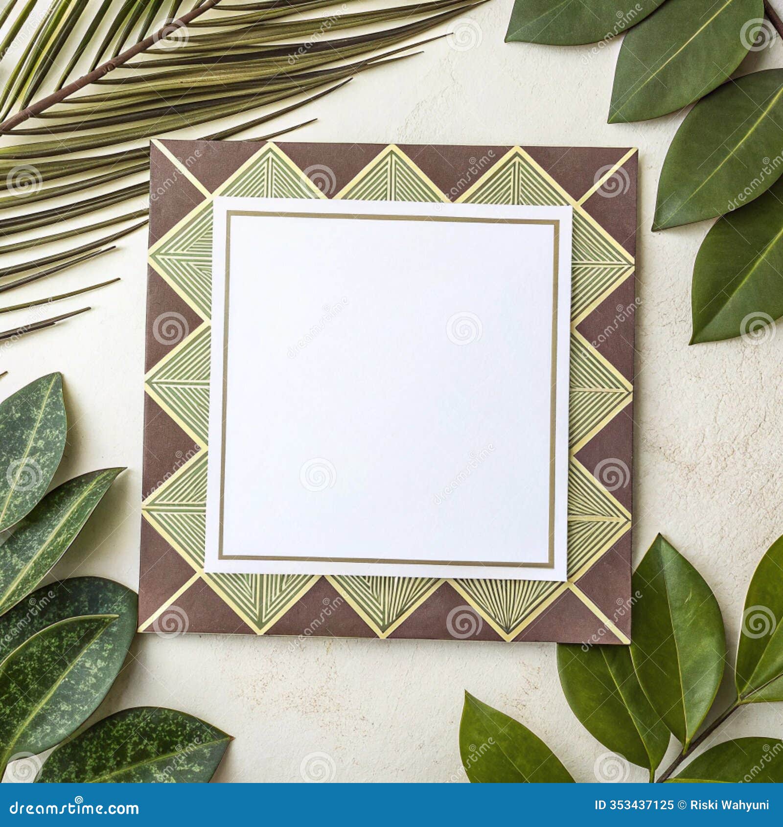 Modern Abstract Border Design with Paper Texture and Earthy Harmony ...