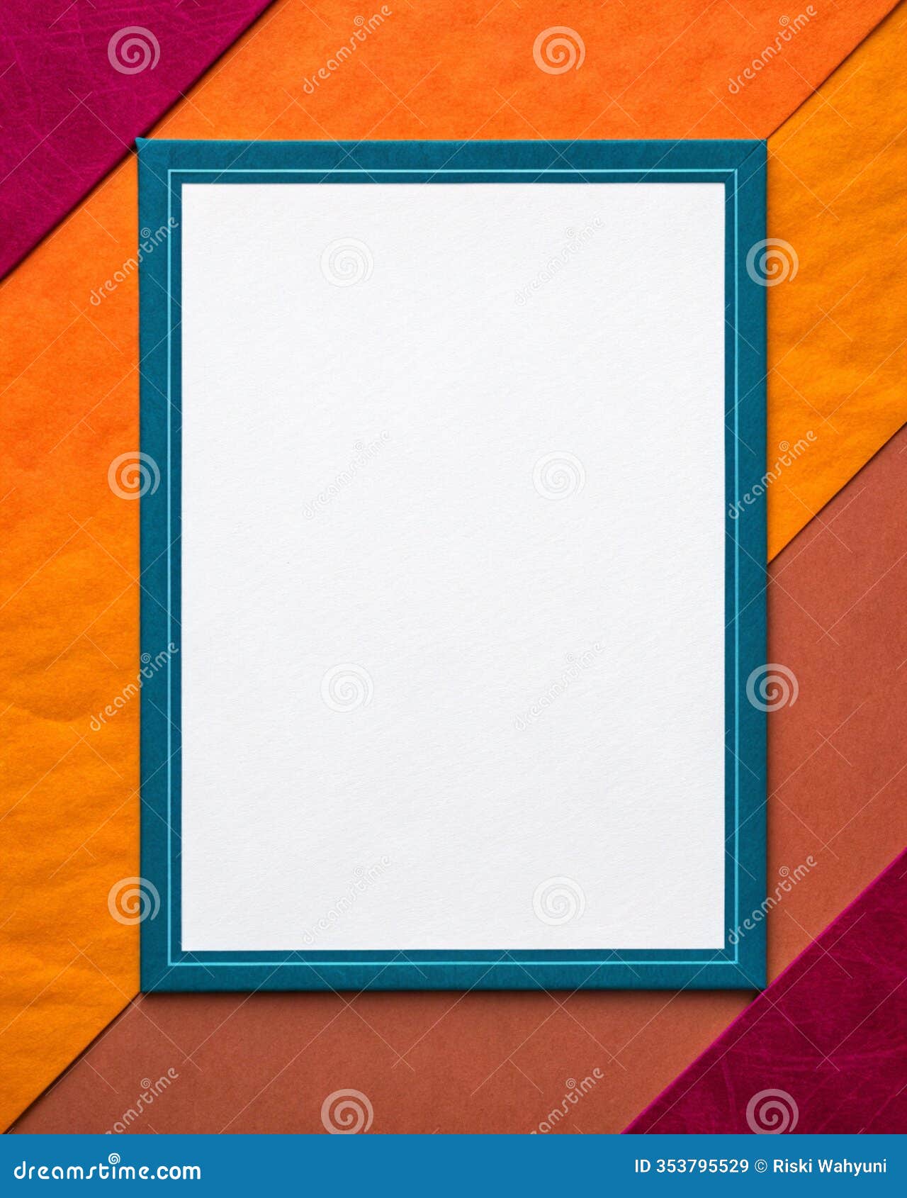 Modern Abstract Border Design with Paper Texture and Fiery Twilight ...