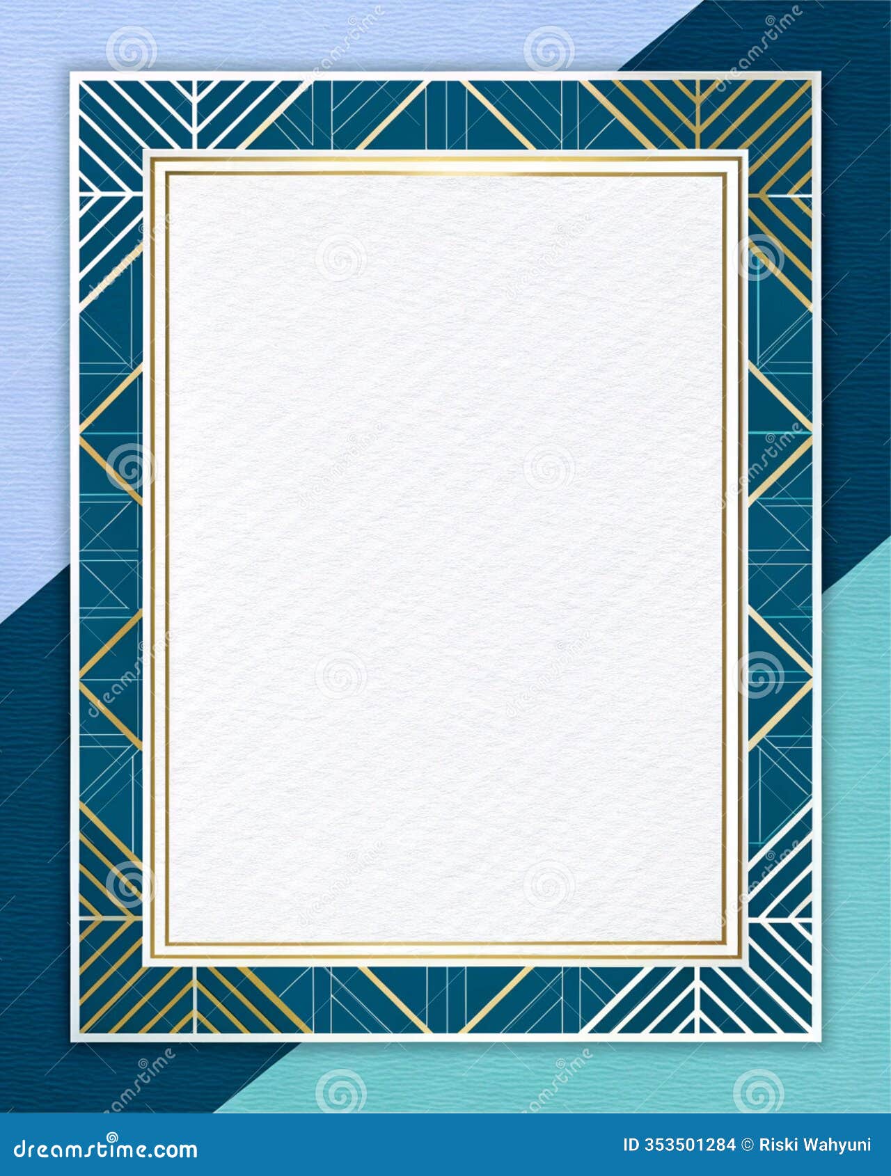Modern Abstract Border Design with Paper Texture and Ocean Breeze ...