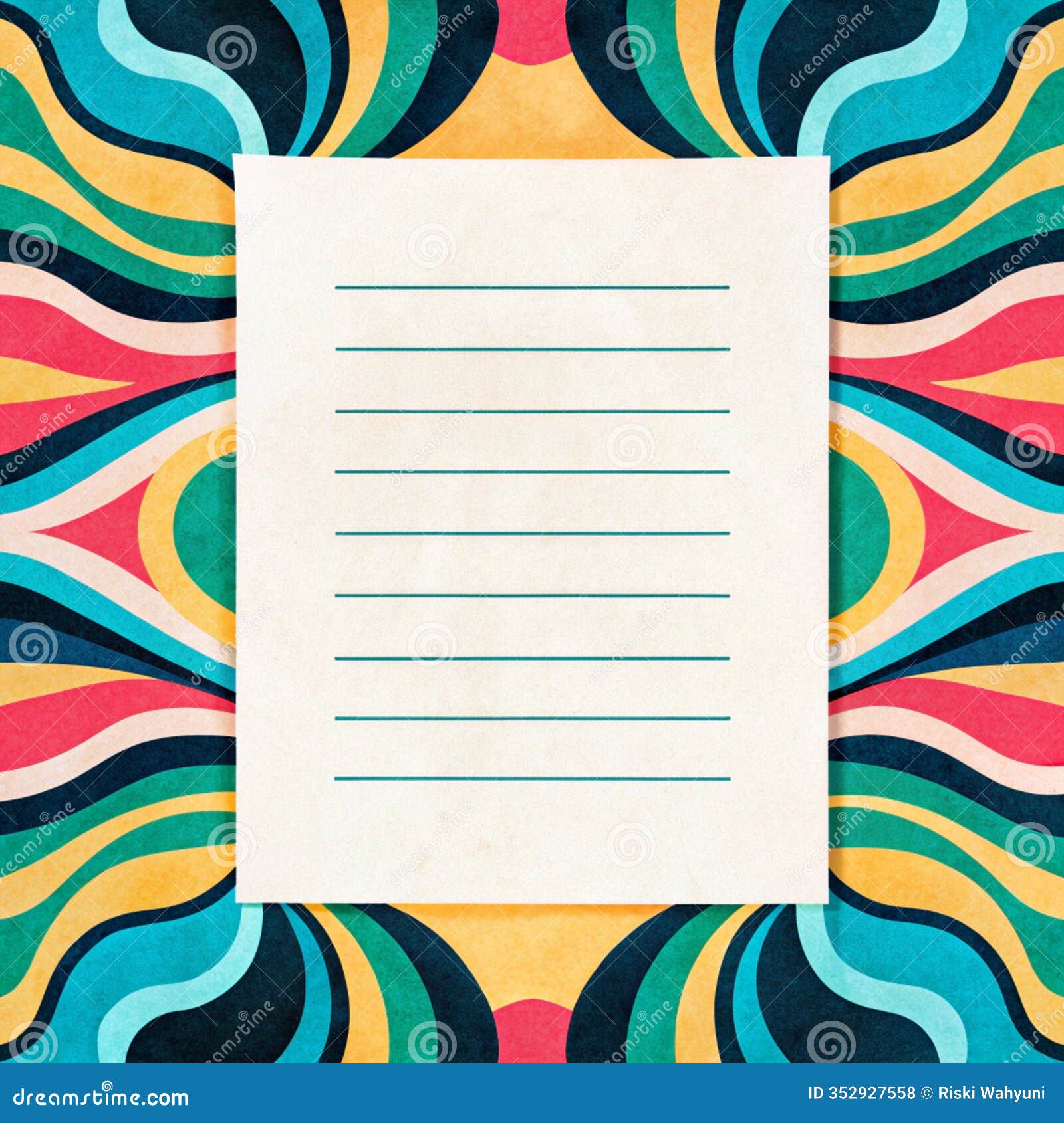 Modern Abstract Border Design with Paper Texture and Tropical Vibes ...