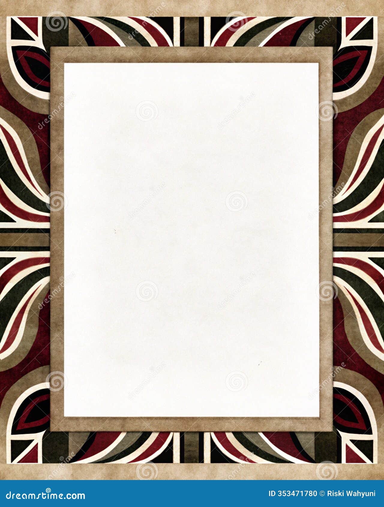 Modern Abstract Border Design with Paper Texture and Vintage Elegance ...