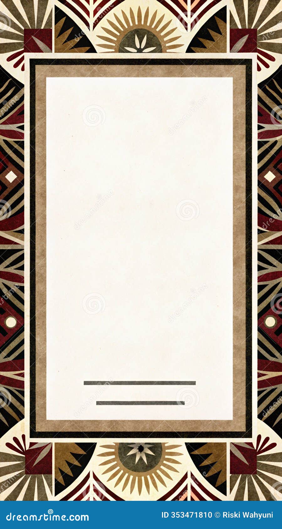 Modern Abstract Border Design with Paper Texture and Vintage Elegance ...