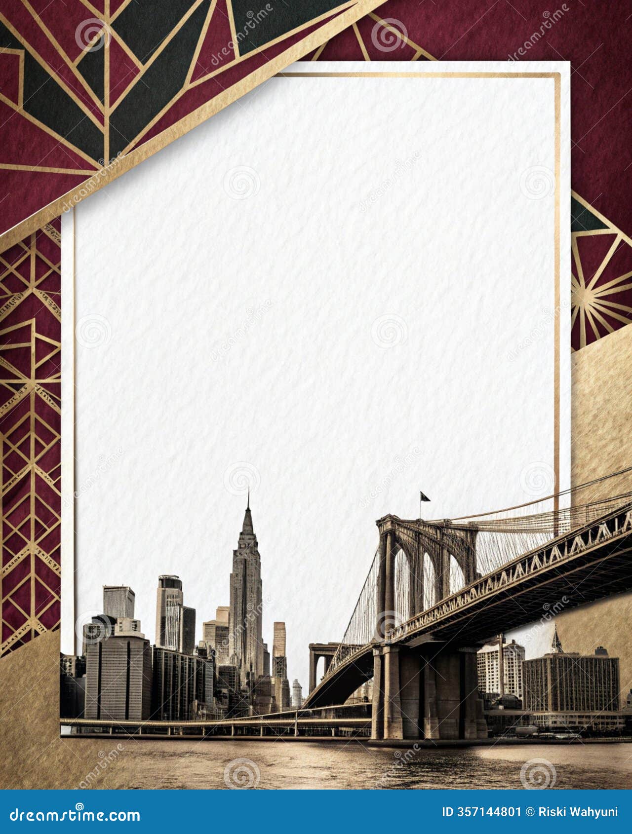 Modern Abstract Border Design with Paper Texture and Vintage Elegance ...