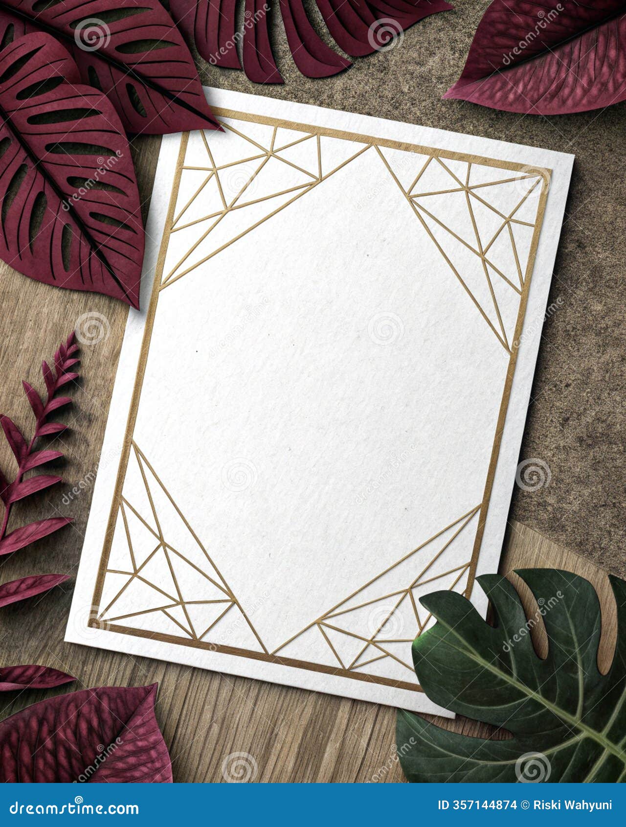Modern Abstract Border Design with Paper Texture and Vintage Elegance ...