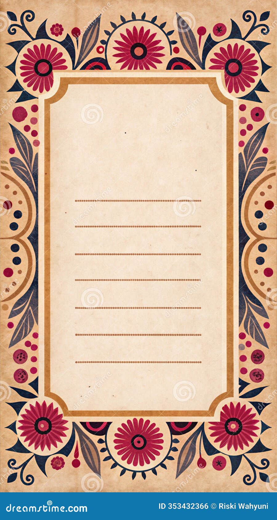 Modern Abstract Border Design with Paper Texture and Warm Elegance ...