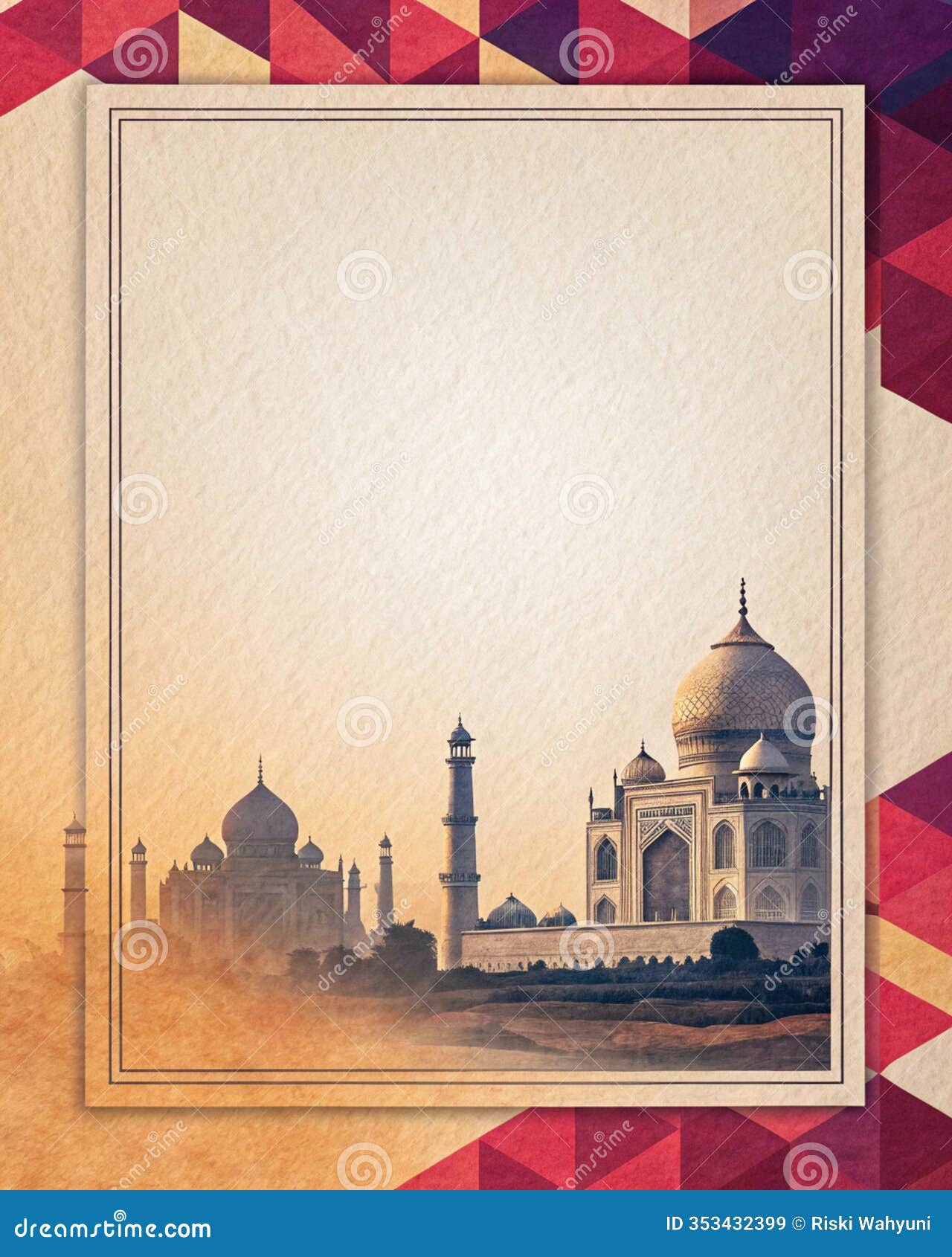 Modern Abstract Border Design with Paper Texture and Warm Elegance ...