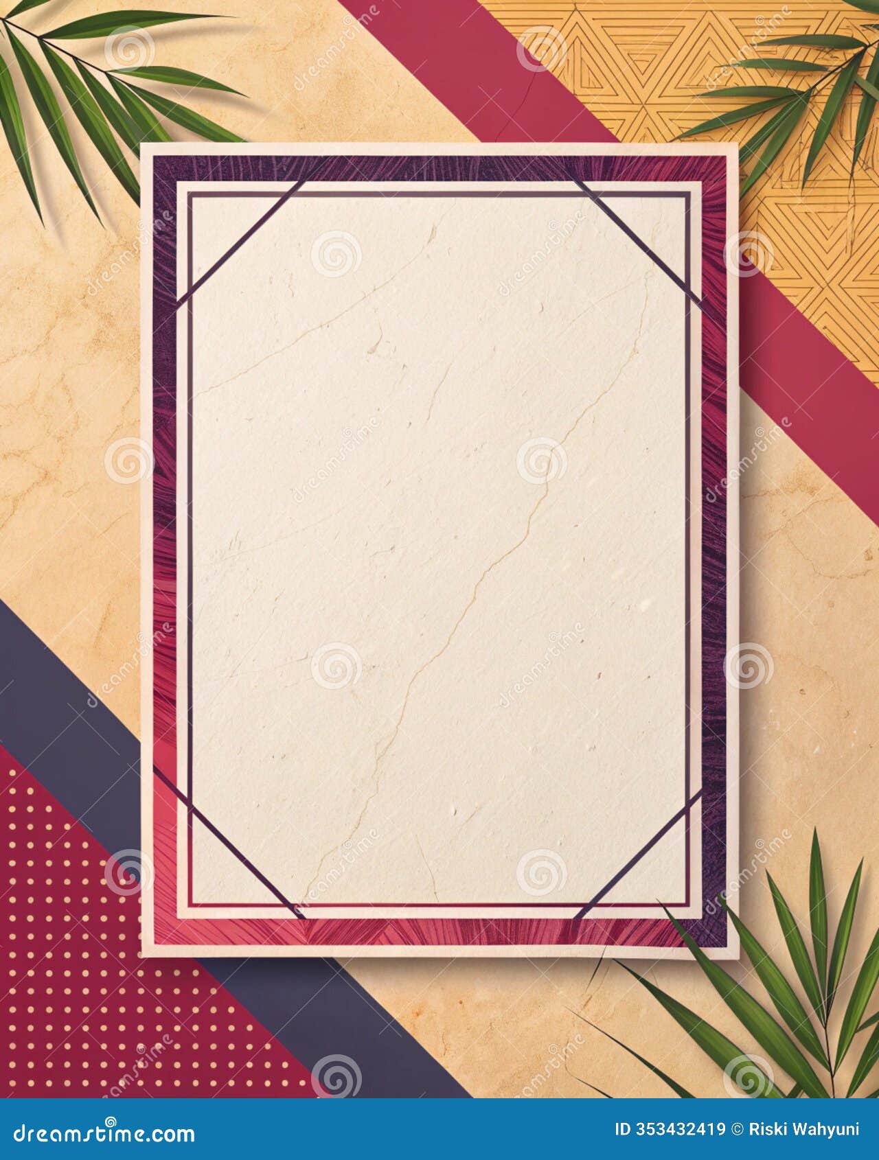 Modern Abstract Border Design with Paper Texture and Warm Elegance ...