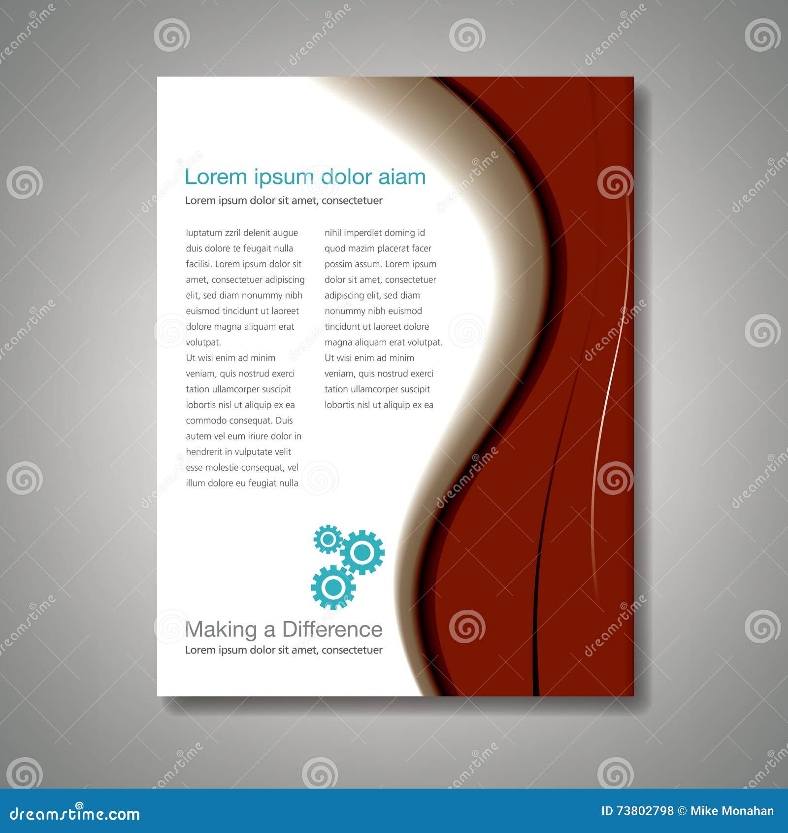 Modern Abstract Brochure Design Template Stock Vector - Illustration of ...