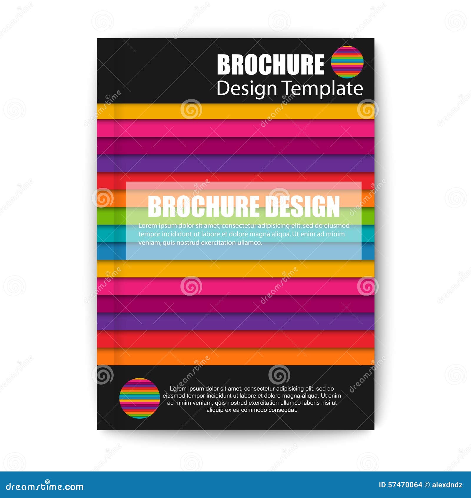 Modern Abstract Brochure Vector Design Template Stock Vector ...