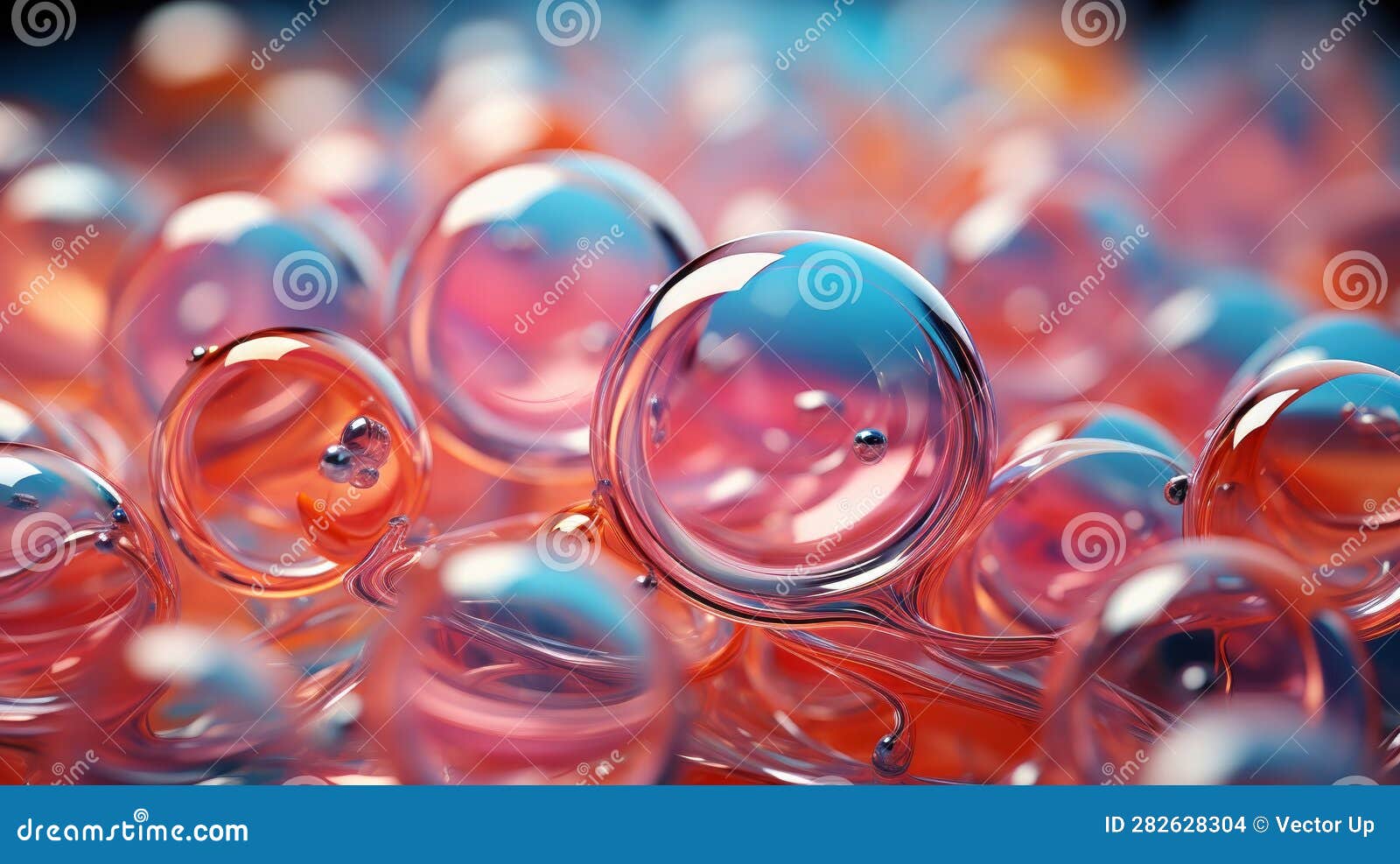Modern Abstract Bubbles Background Wallpaper. Generative AI. Stock ...